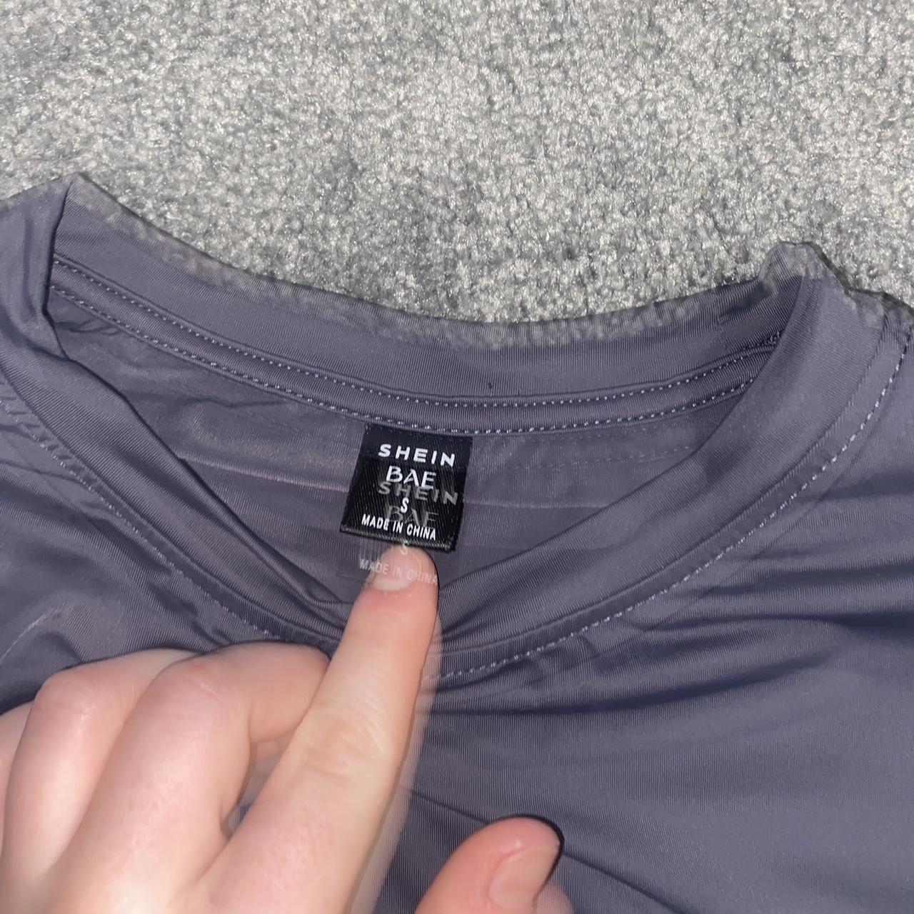 dark grey basic top from shein size s - Depop