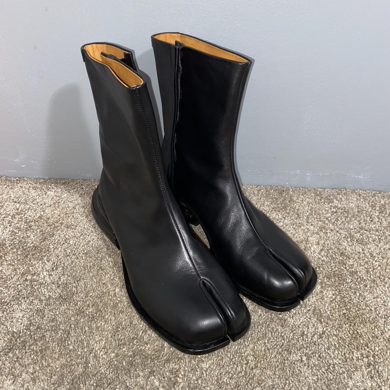 Maison Margiela Men's Black Boots | Depop