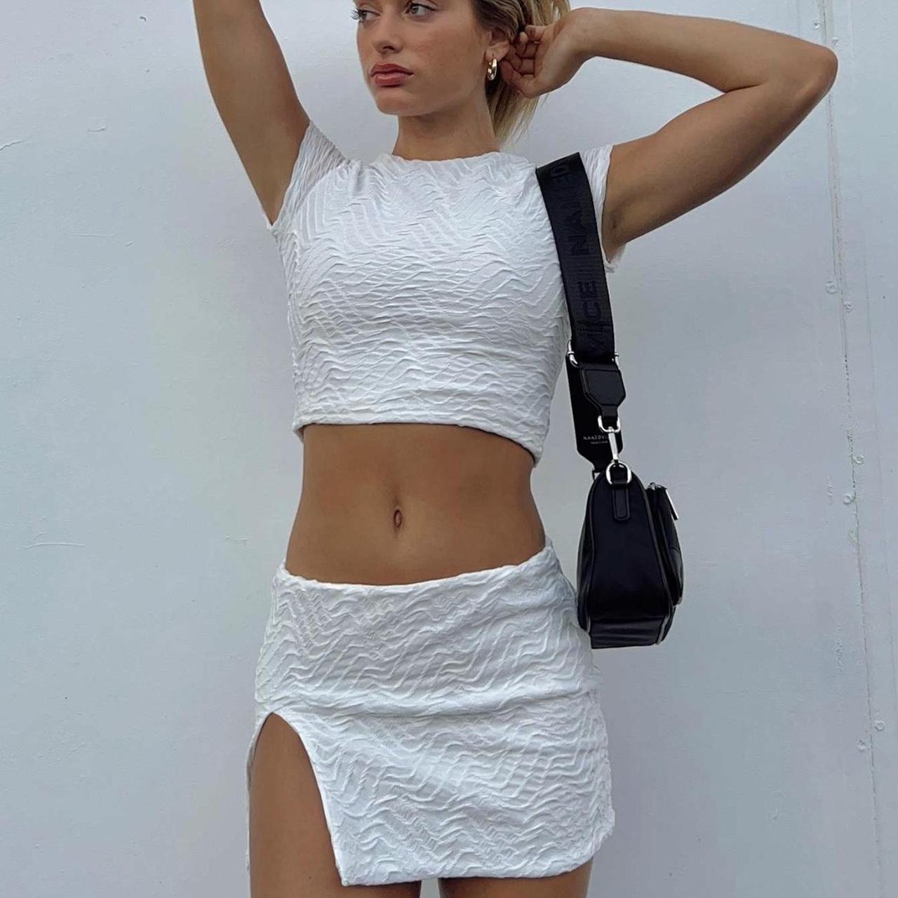 selling white fox set size 8 $60 - Depop