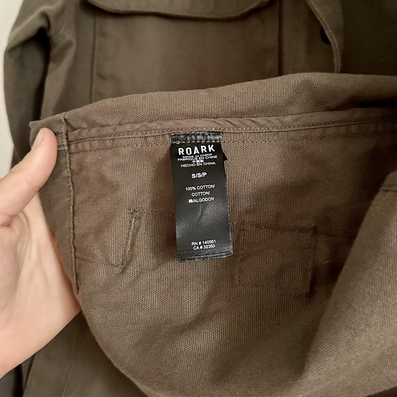 Roark women’s jacket Size small Khaki green utility... - Depop