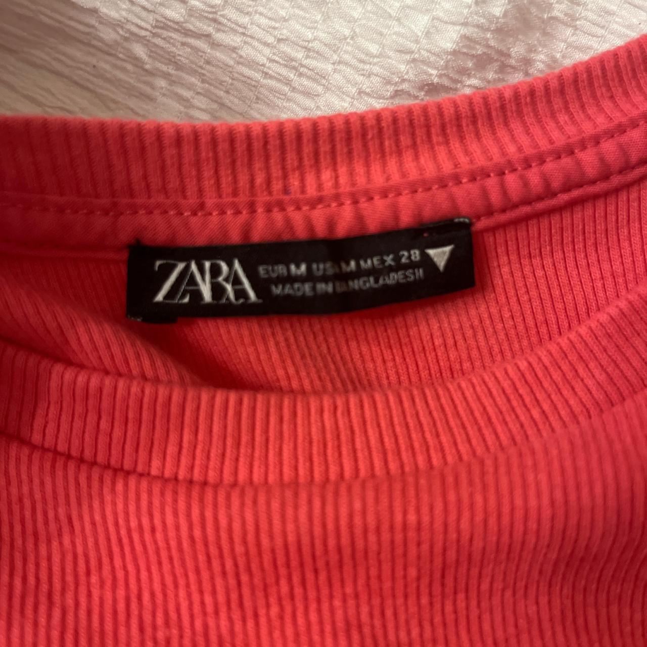 Zara hot pink bodysuit Size medium but can fit as... - Depop