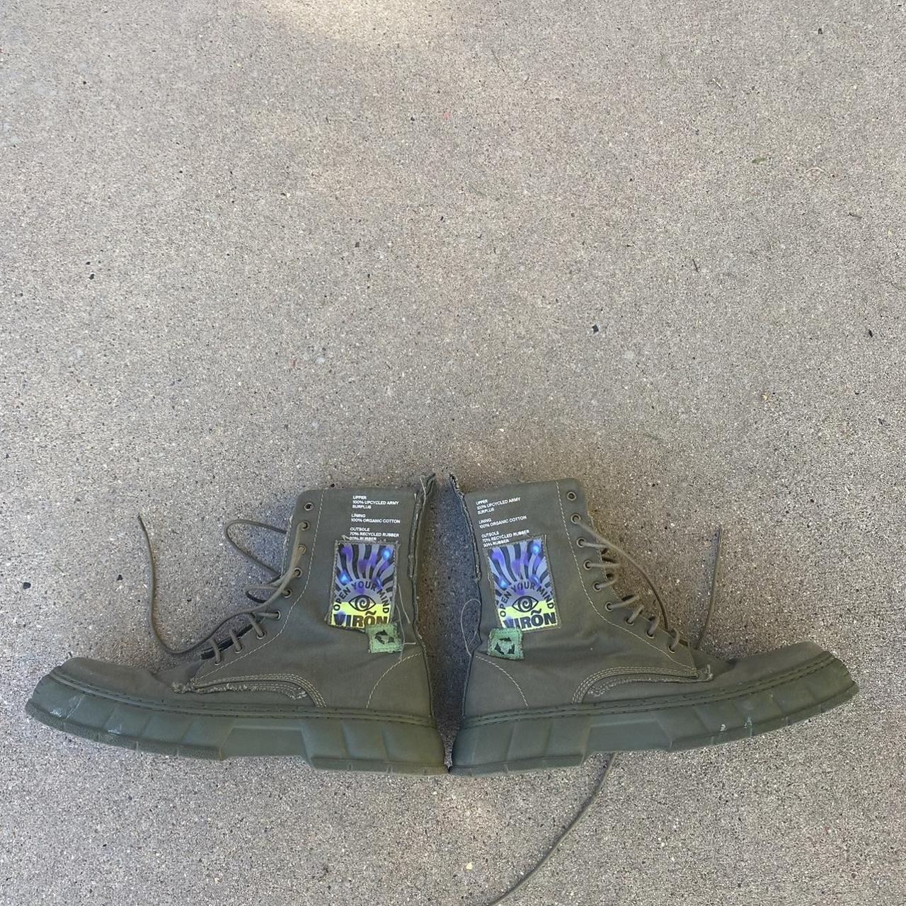 Viron military surplus green boots. Made from... - Depop