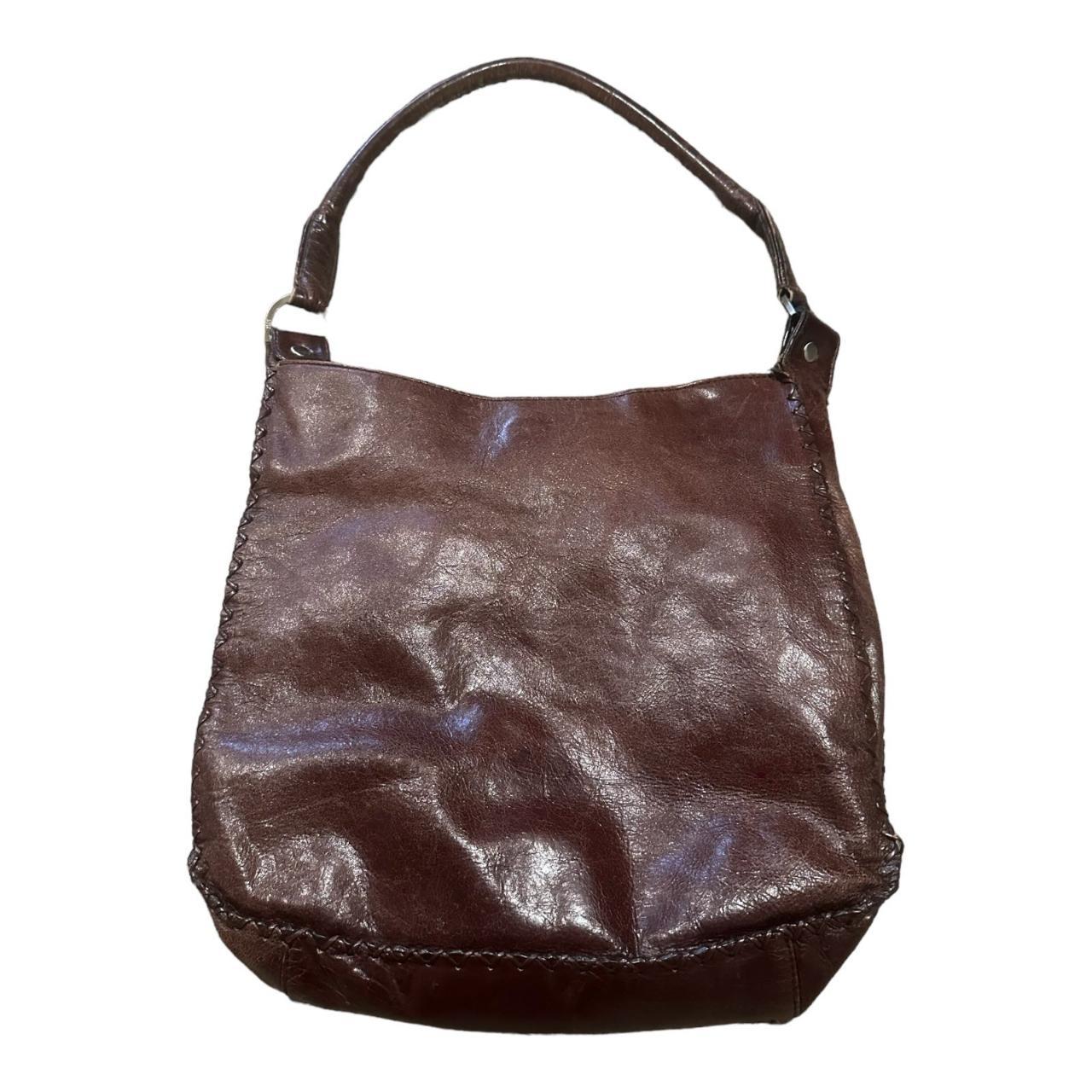 Vintage Soft Leather Designer Shoulder Purse Bag... - Depop