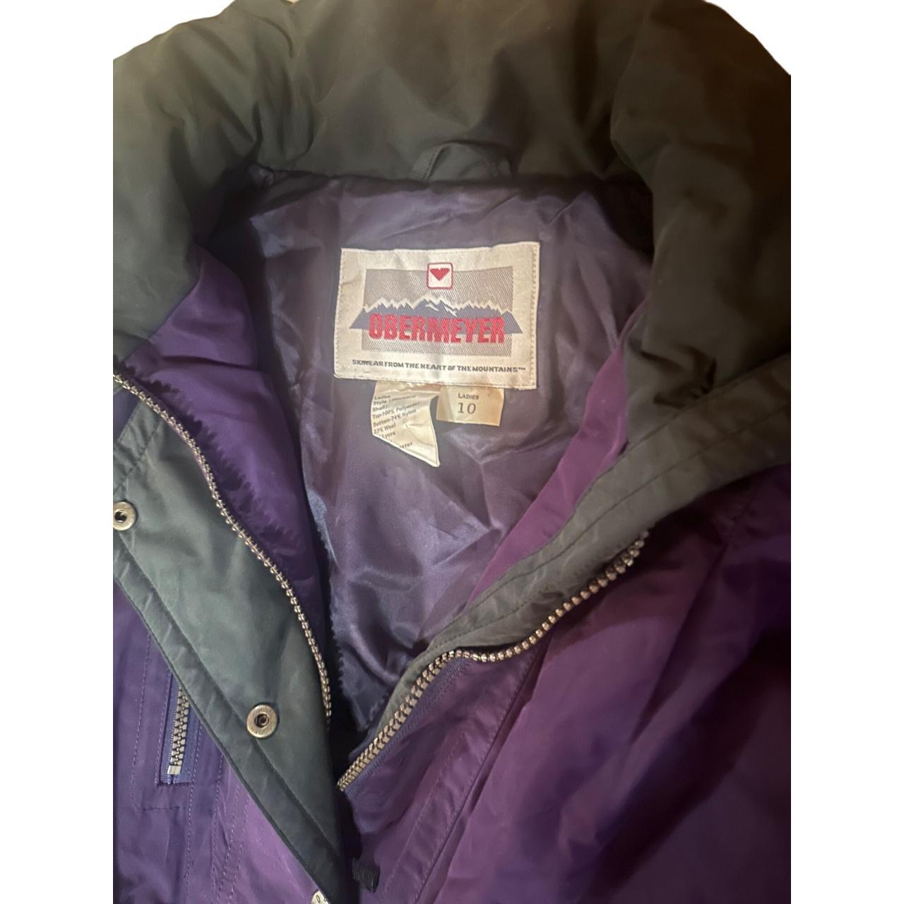 Vintage Snow Suit Purple One Piece Jumpsuit Stirrup... - Depop