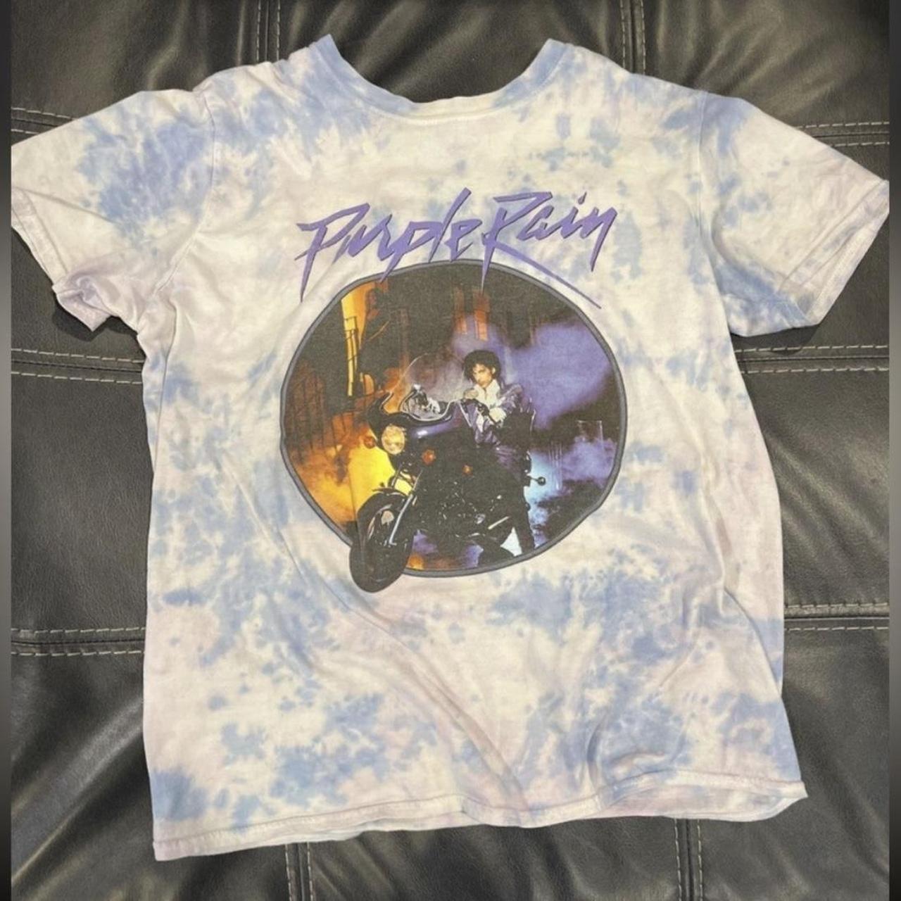Prince Women's Purple and Blue T-shirt | Depop