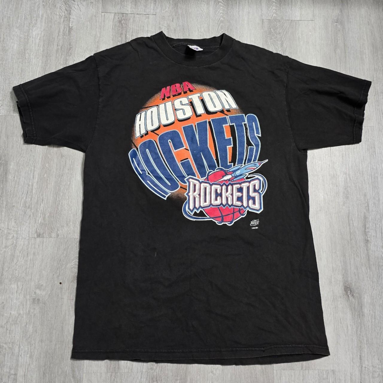 Vintage 90s Logo 7 Houston Rockets NBA Basketball... | Depop