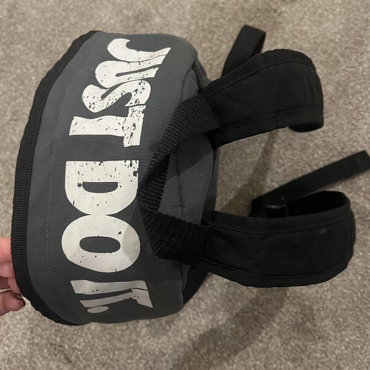 Nike mini Backpack Grey black white Great conditon... - Depop