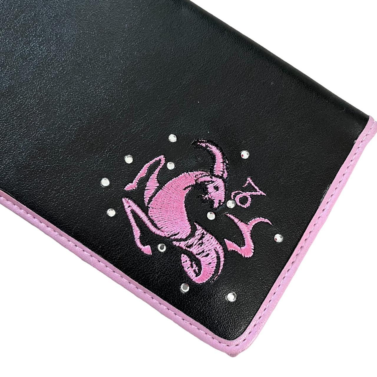 Y2K Rhinestone Capricorn Wallet DYING over this... - Depop