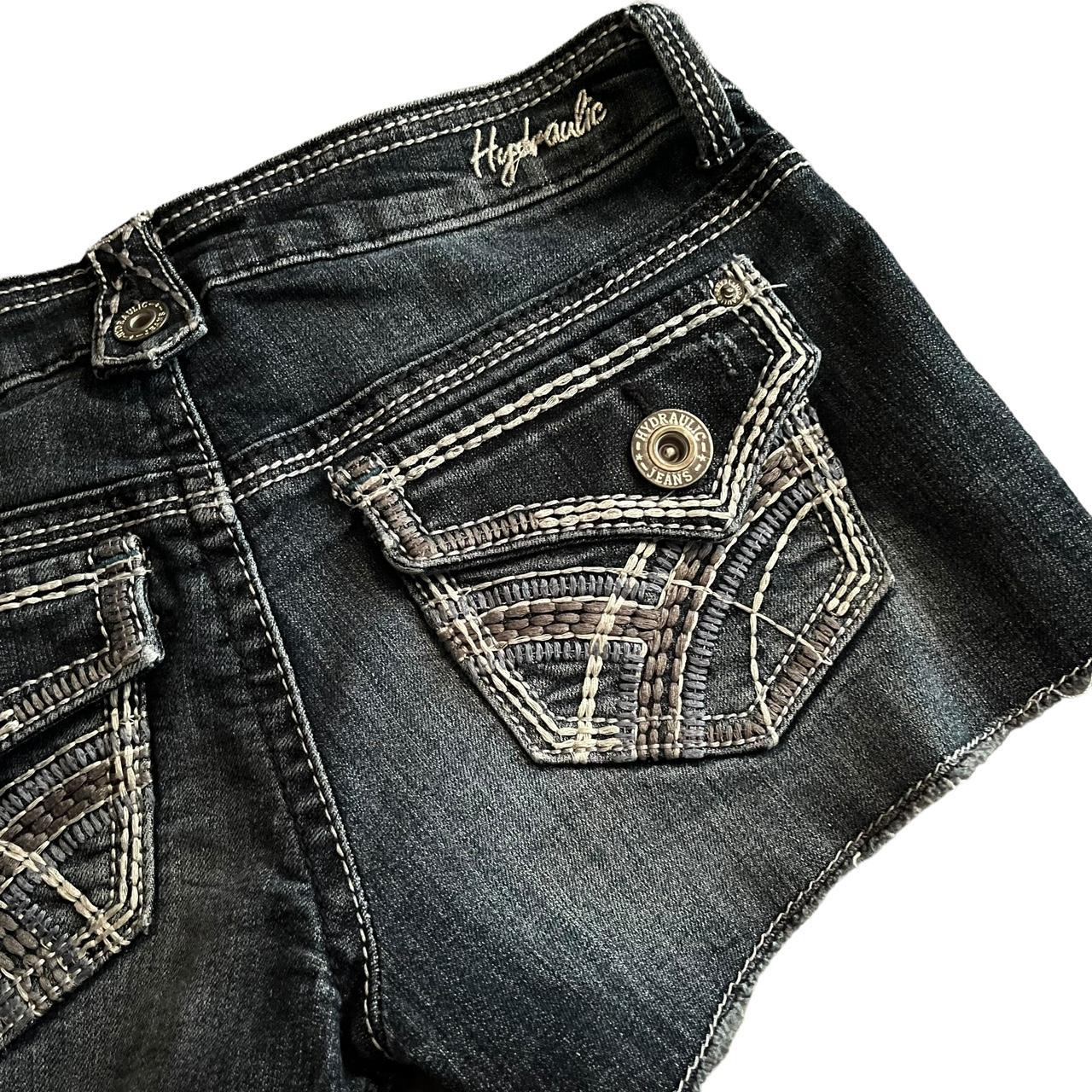 HYDRAULIC Ultra Low Rise Denim Shorts - 30" low... - Depop