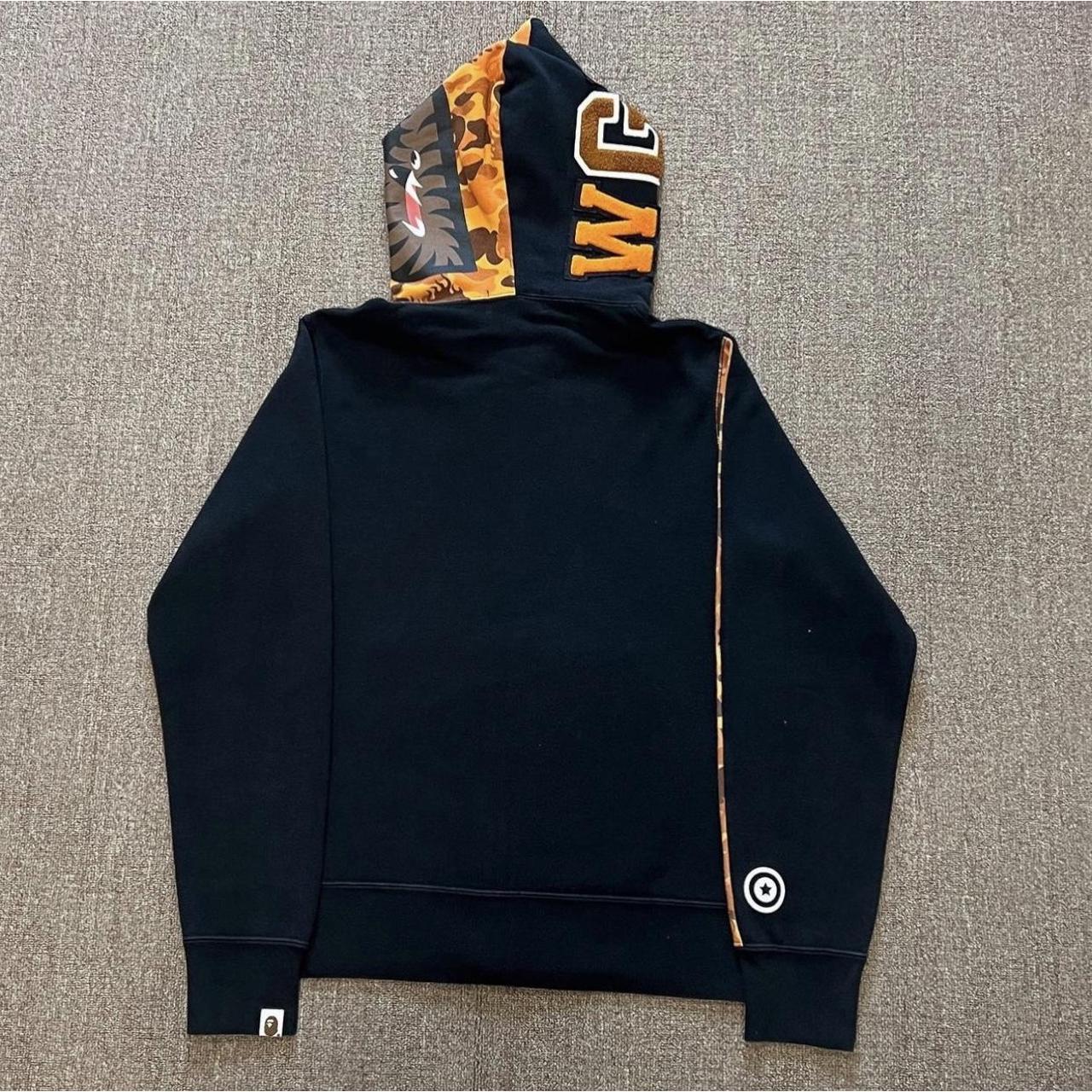 🔥Bape NW20 Fire Camo Shark Full Zip Hoodie🔥 🔥Orange... | Depop