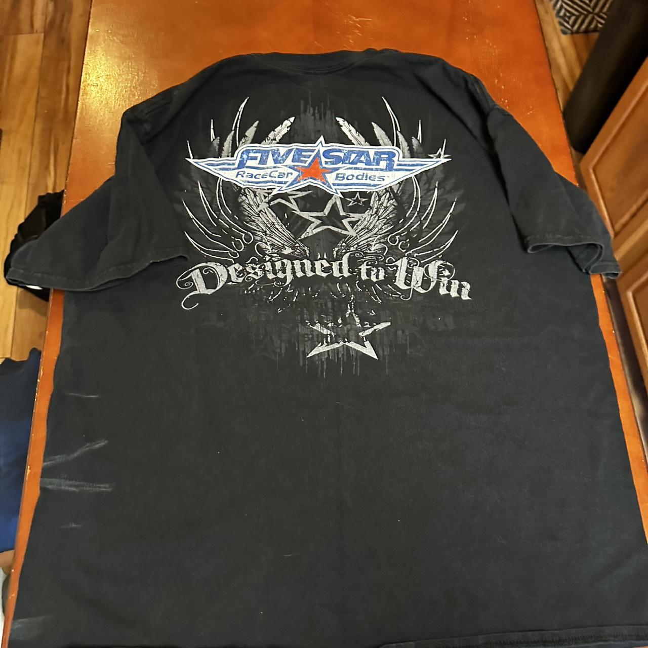 Five Star Race Car Bodies Graphic T-Shirt -... | Depop