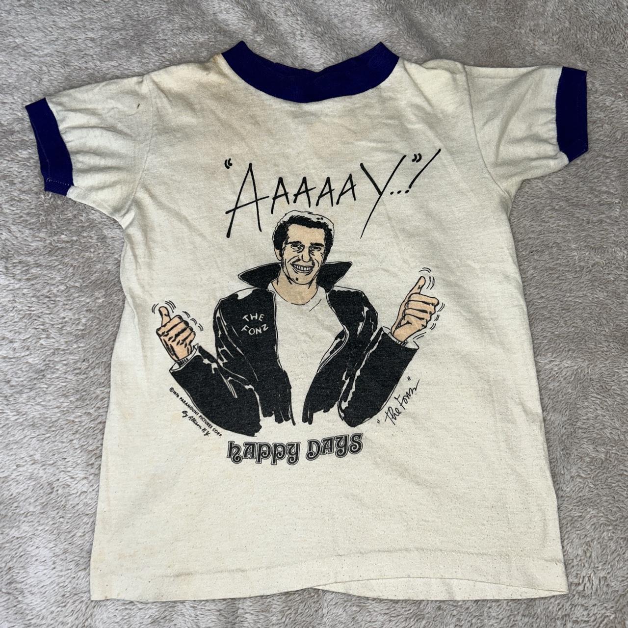 Vintage kid's Happy Days "The Fonz" tee. It's... - Depop