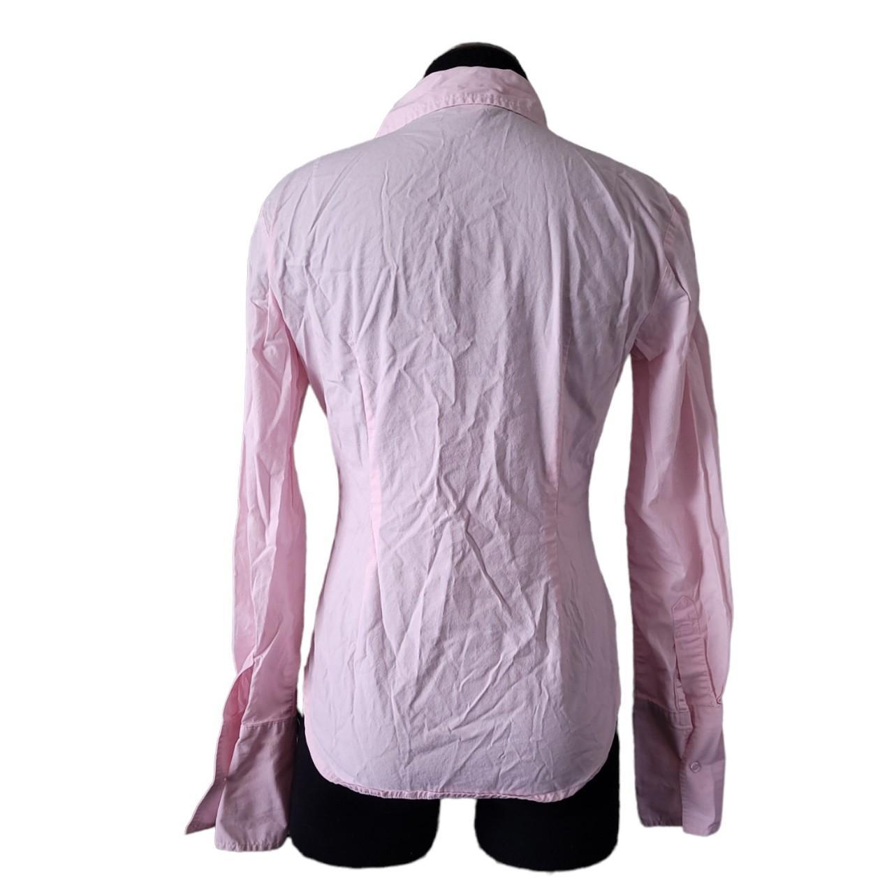 Moda International Baby Pink Blouse Cotton Blend... - Depop