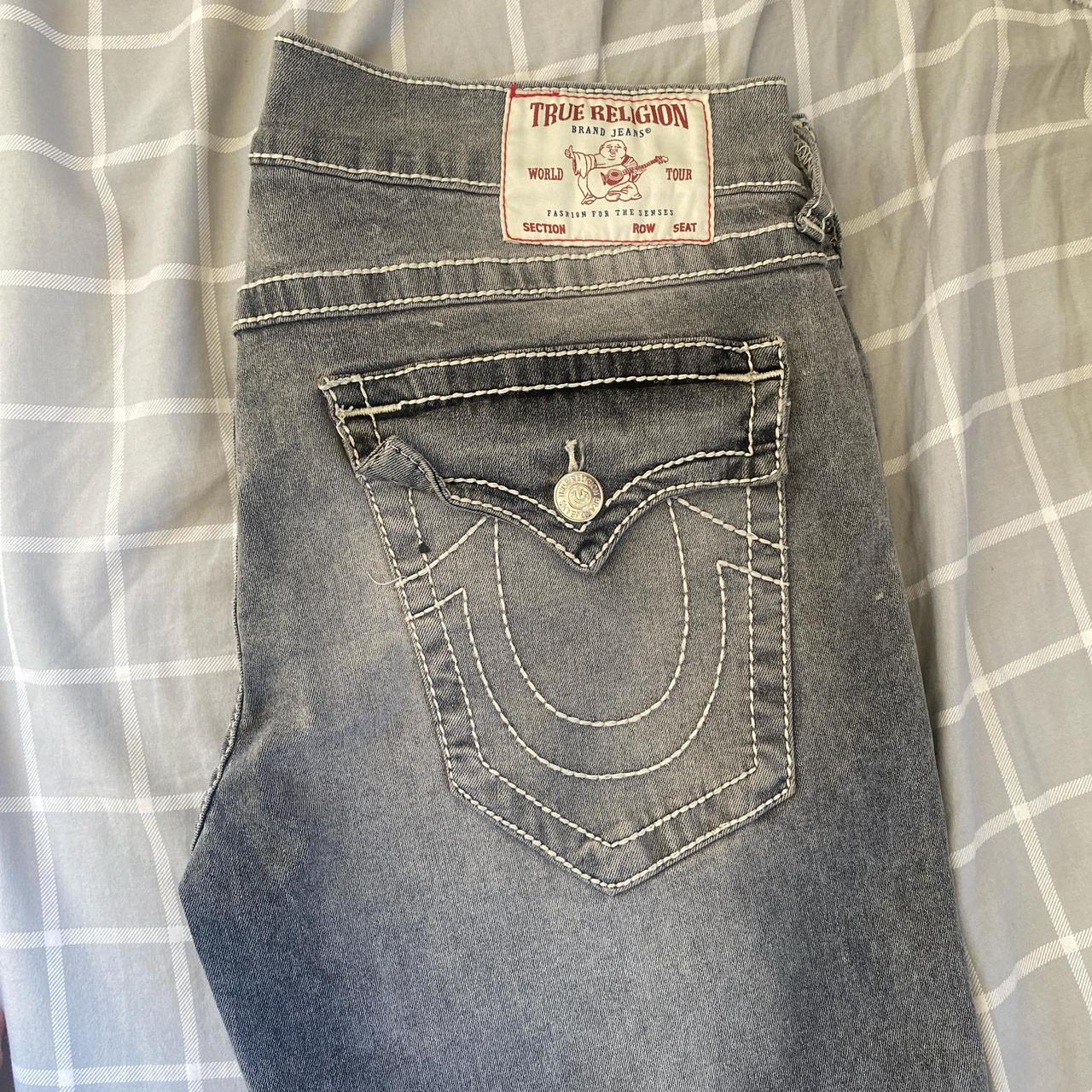 New Grey True Religion Ricky relaxed straight size... | Depop
