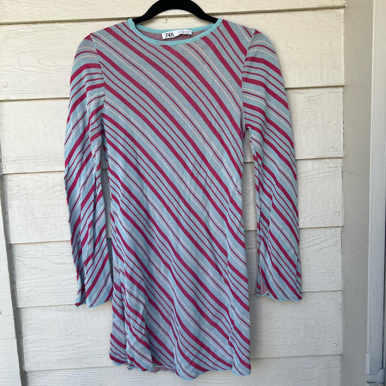 60s mod go go dancer fit n flare blue, pink, white... - Depop