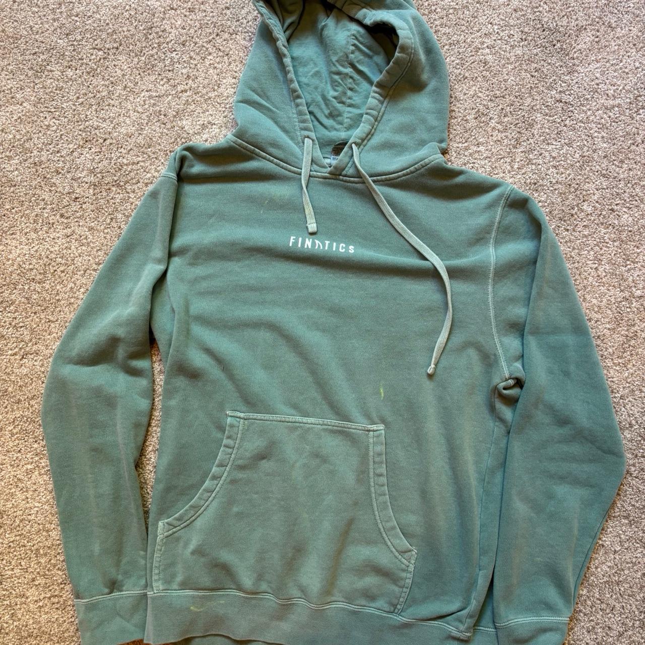 Finatics protect the locals shark teal hoodie size... | Depop