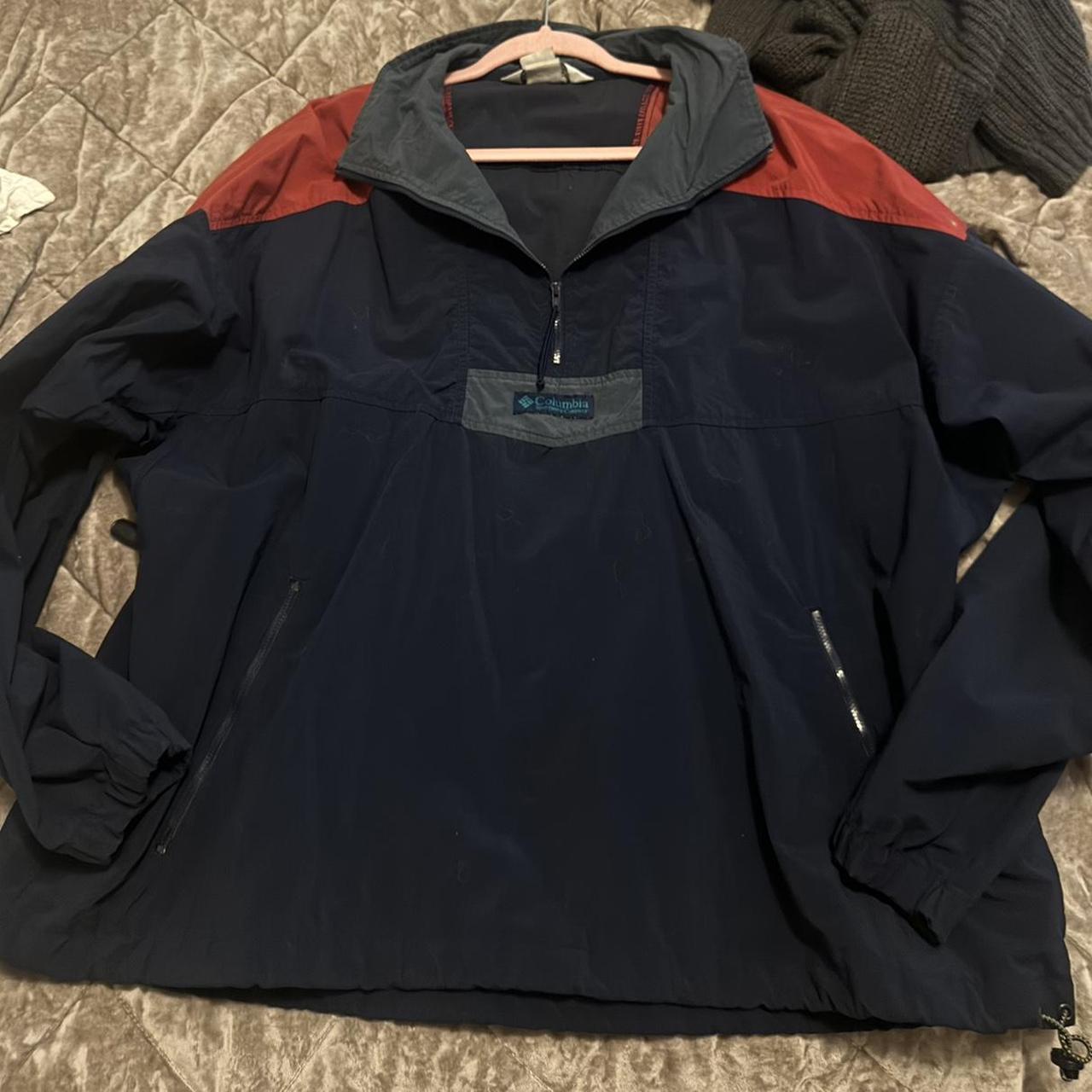 Portland, Oregon Vintage 90’s Colombia 1/2 Zip... | Depop