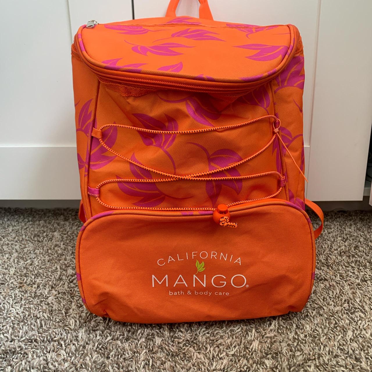 Cali Cooler Backpack Orange never use it ask me... - Depop