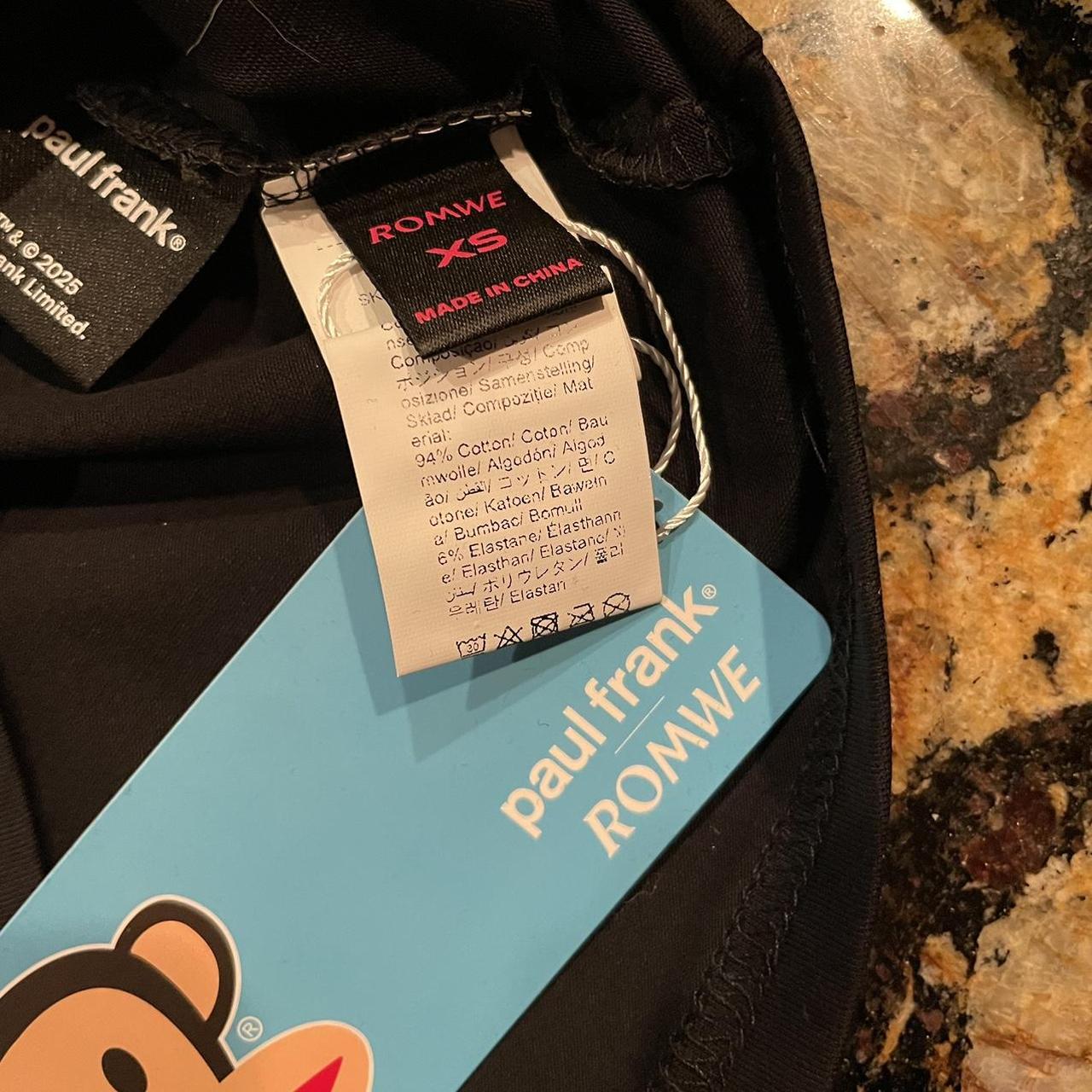 PAUL FRANK black tank top size extra small! xs brand... | Depop