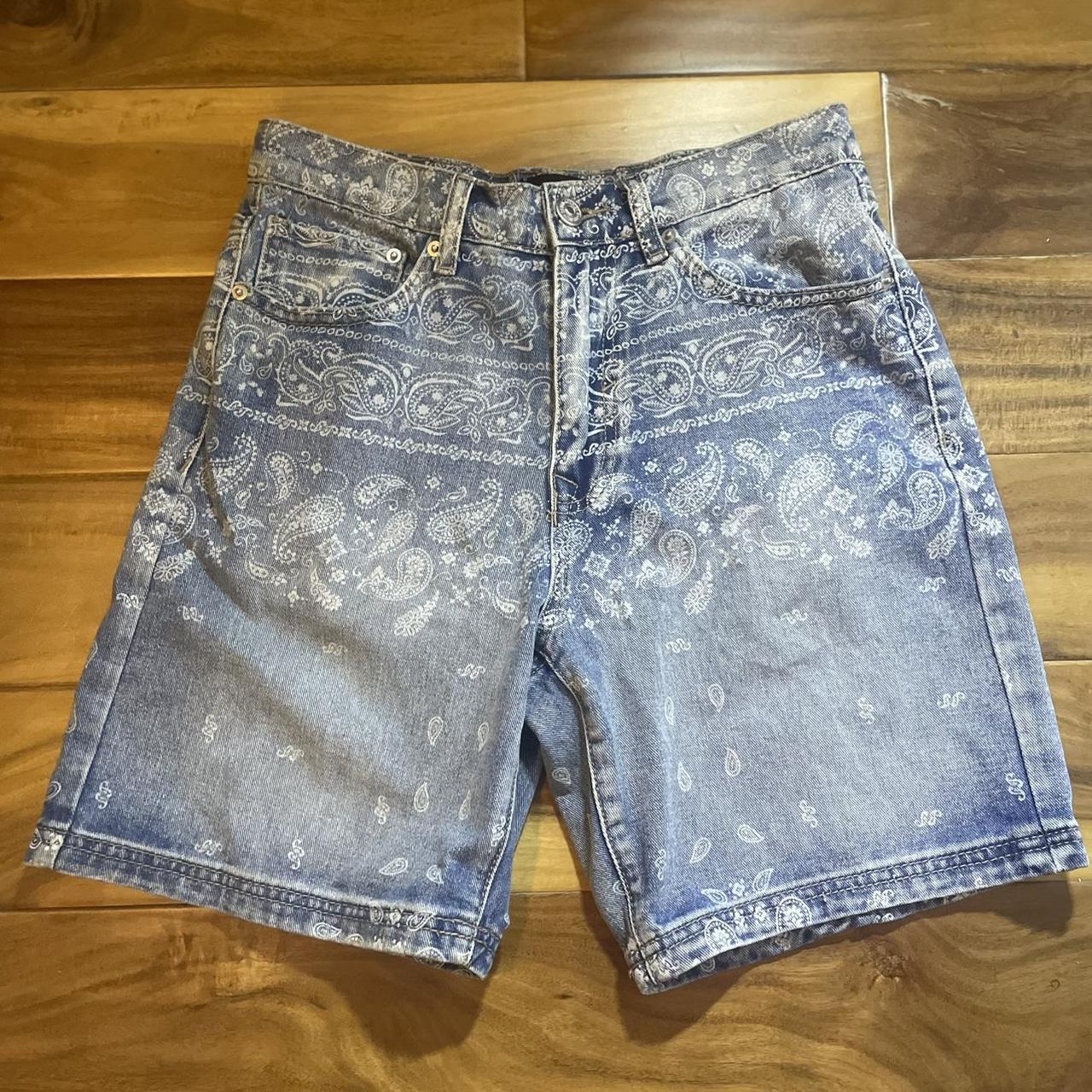 Bandana print jorts Size-29 - Fast shipping -Fast... | Depop