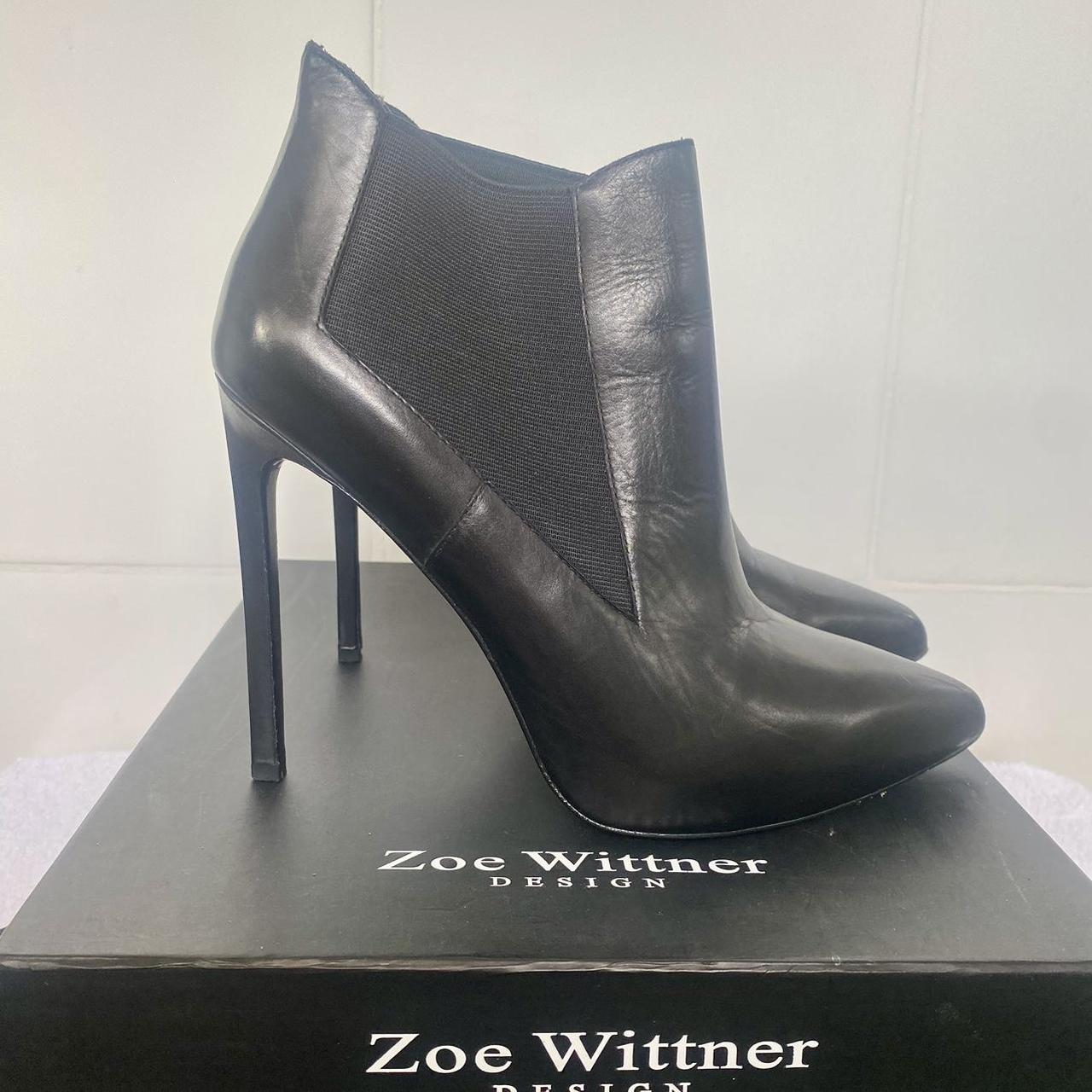 Stunning Full Leather Black Wittner ankle boots size... - Depop