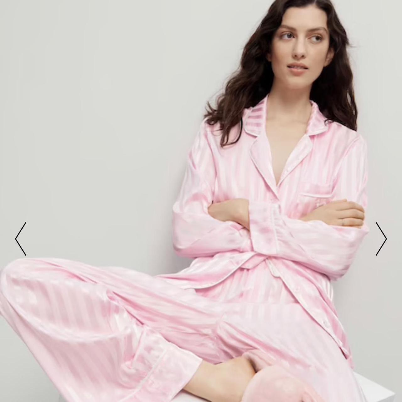 Peter Alexander satin silk long sleeve set Never... - Depop