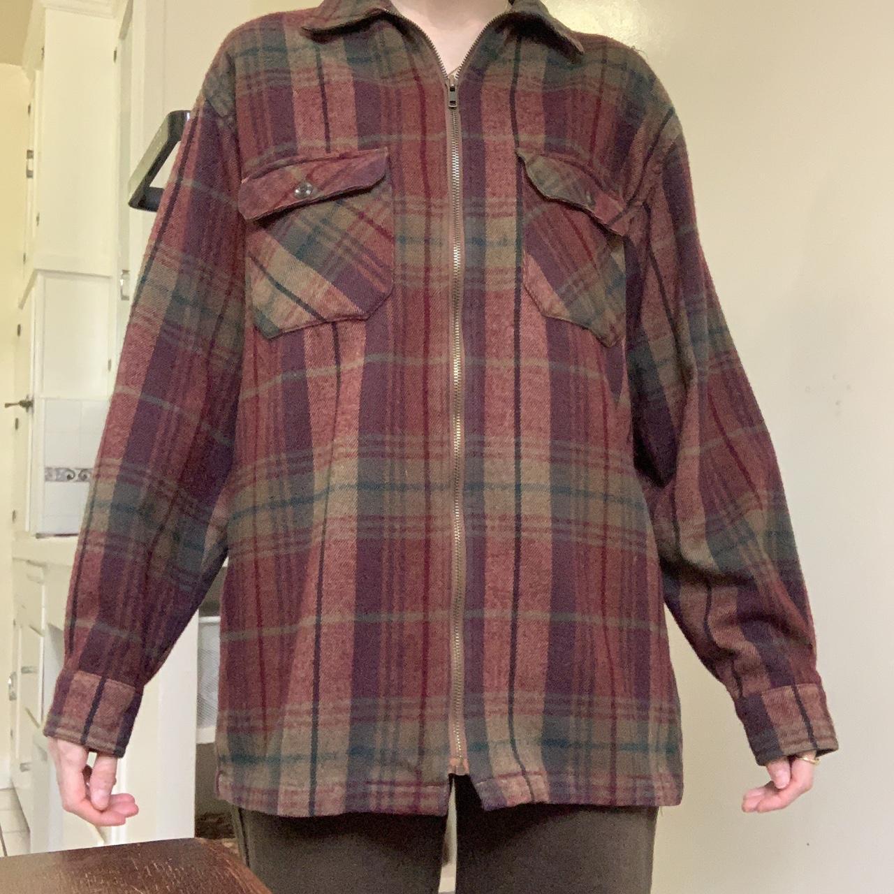 cozy high quality zip up flannel listed as a men’s... - Depop