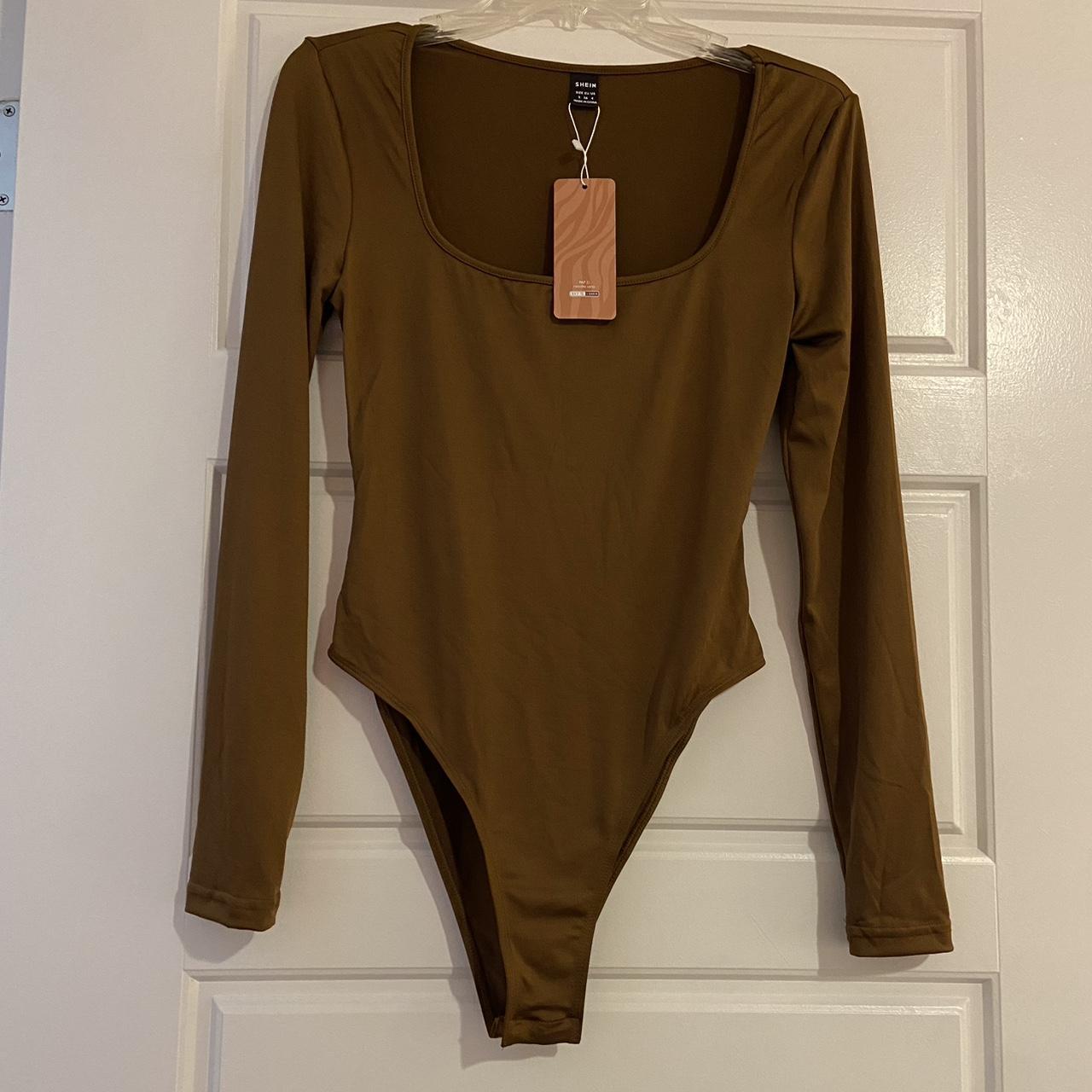 brown body suit tags still attached, never worn!... - Depop