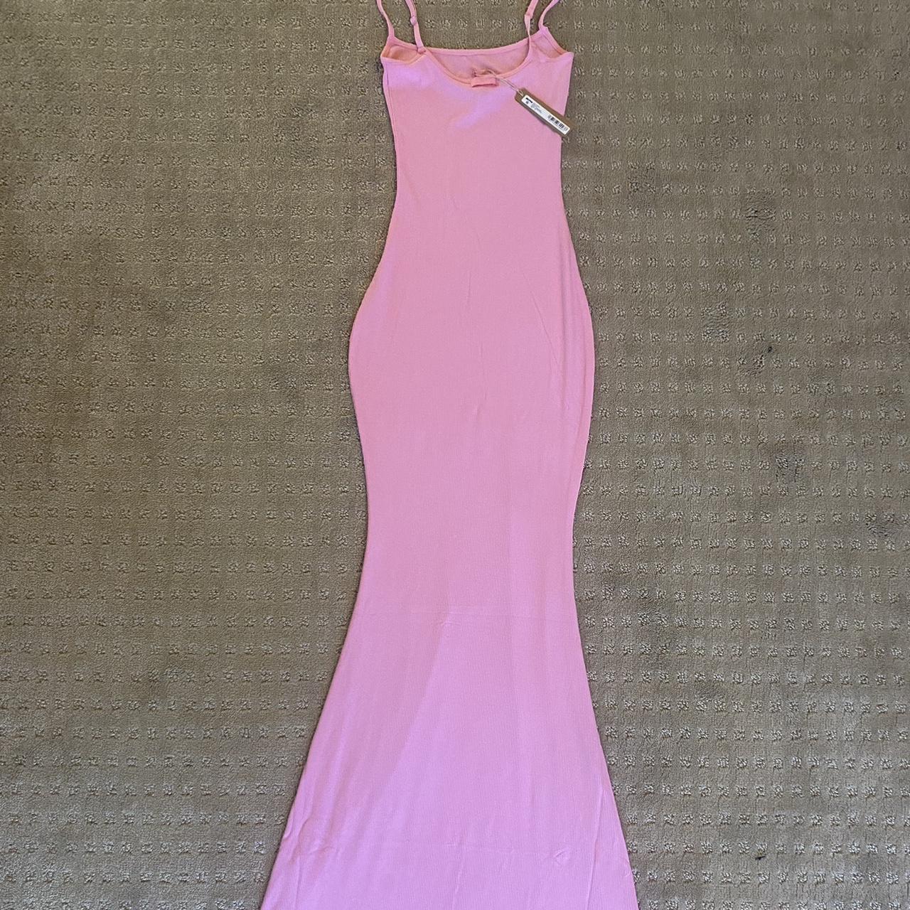 Skims Women's Pink Dress | Depop
