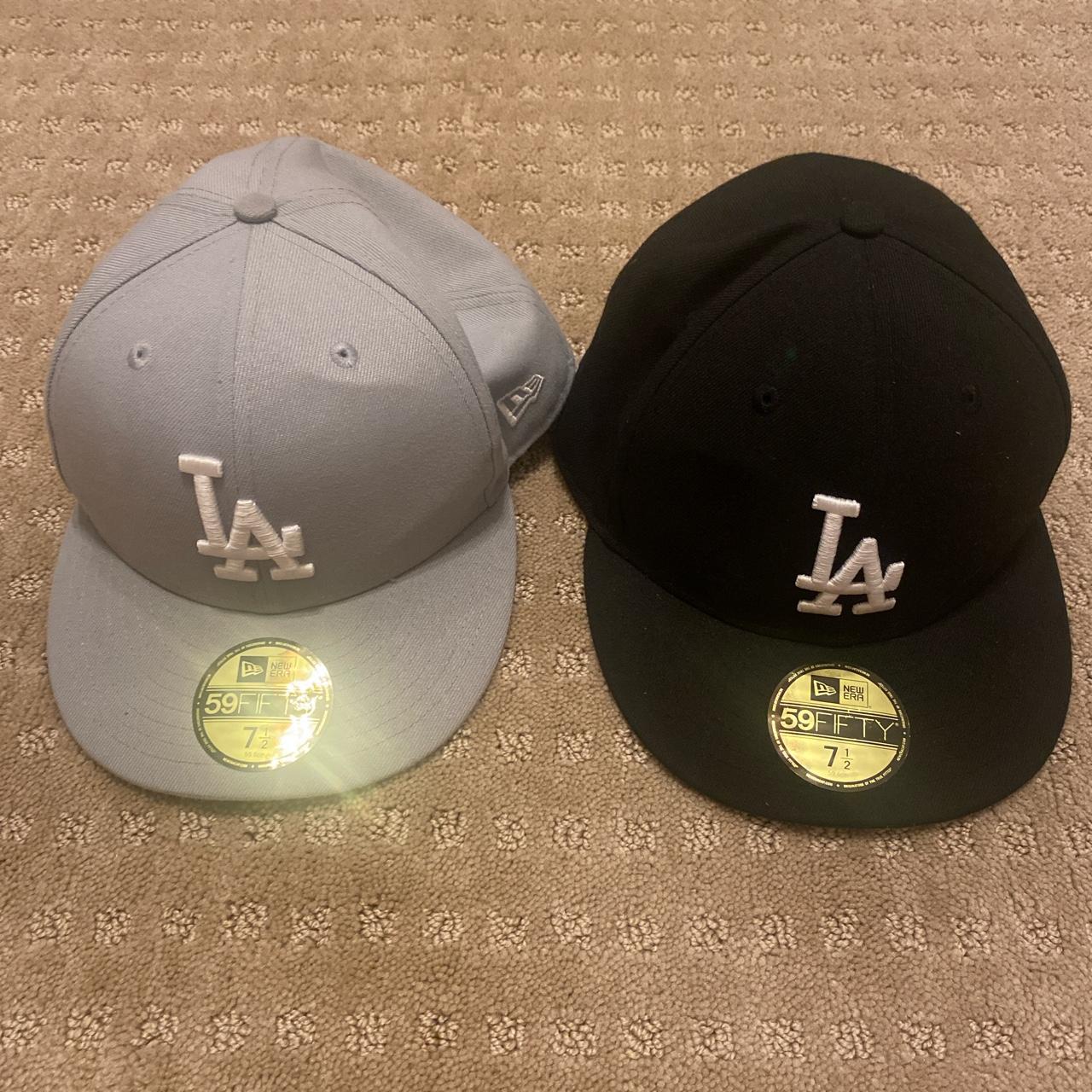 Two new LA new era fitted caps 7 1/2 bundle #newera... - Depop