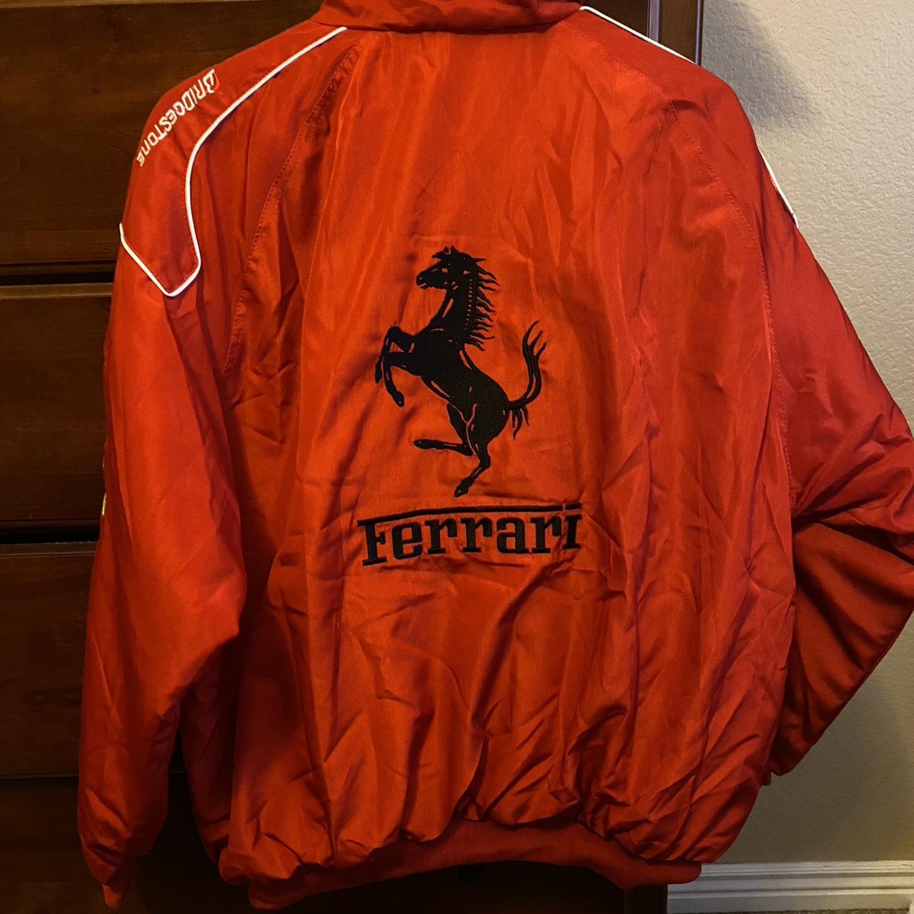 Ferrari Embroidered Racing Jacket Red Large brand... - Depop