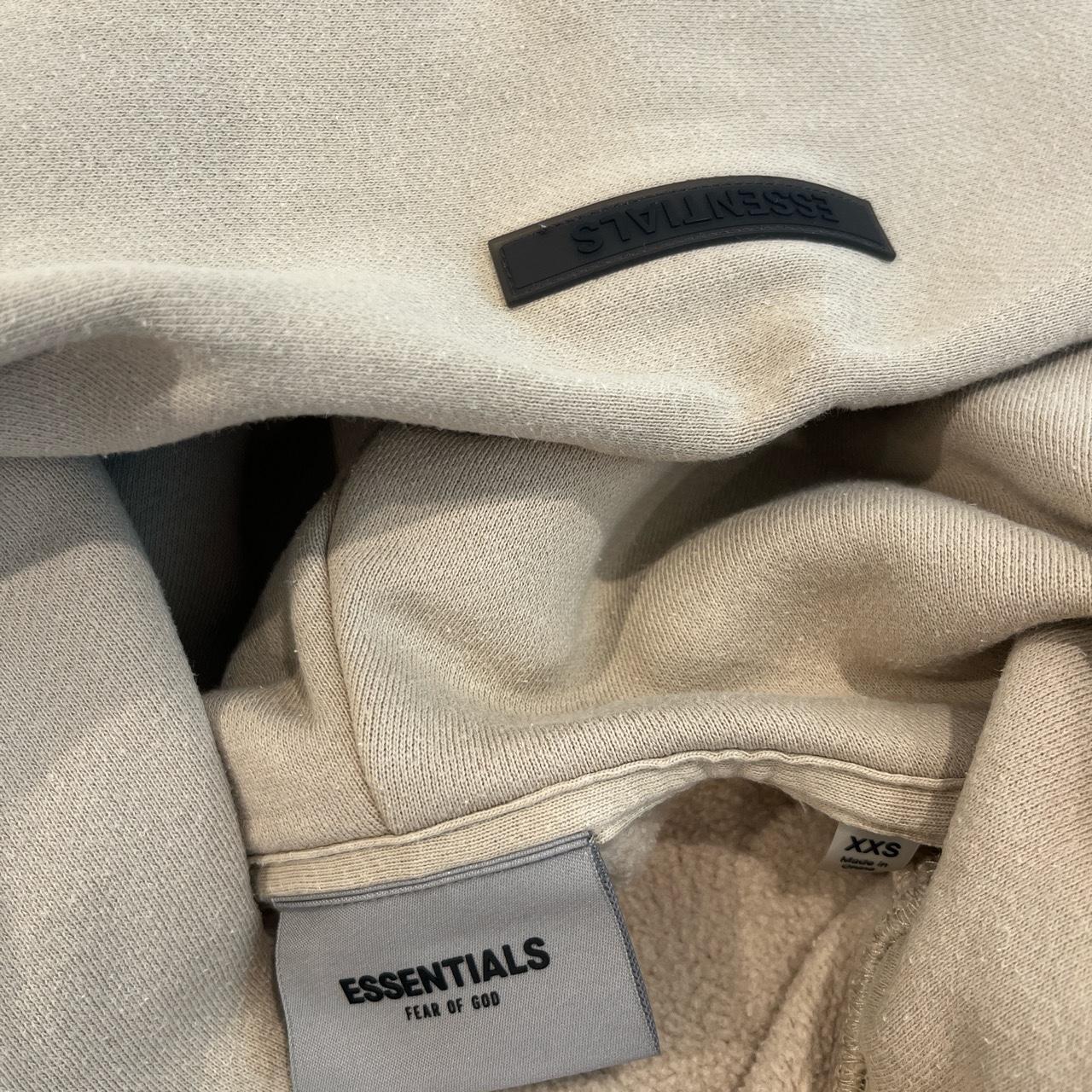 Essentials FOG hoodie in beige size xxs There are a... - Depop