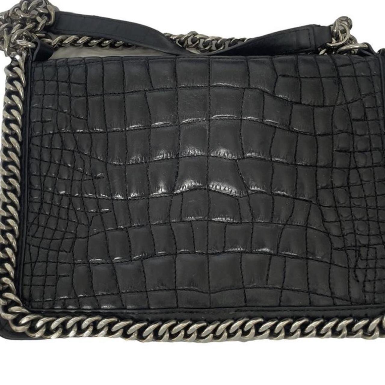 Zara crocodile black shoulder bag - slightly marked... - Depop