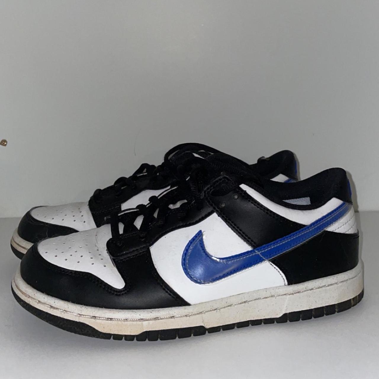 ⭐️Nike dunks, black & white, panda, with blue tick.... - Depop