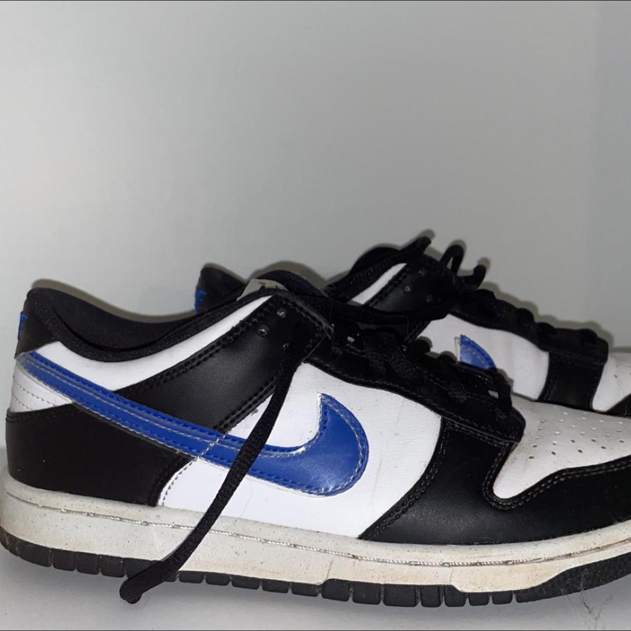 ⭐️Nike dunks, black & white, panda, with blue tick.... - Depop