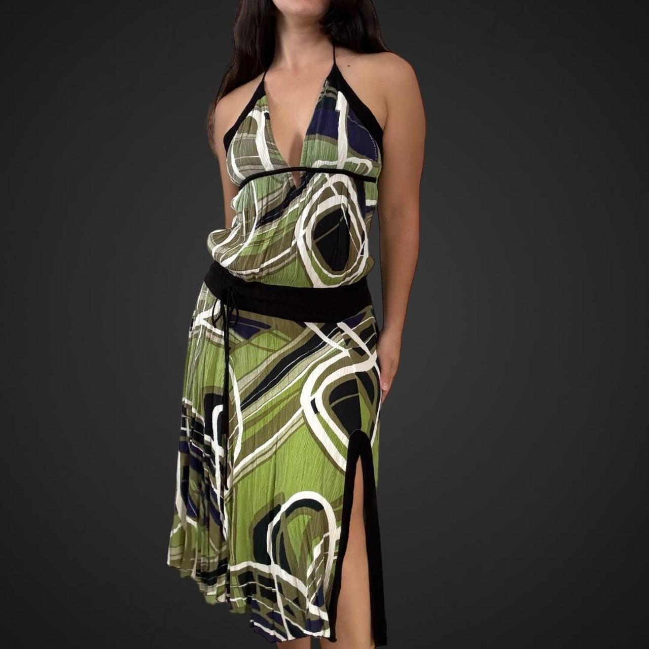 Y2k boho halter dress -Size s -FREE SHIPPING US... - Depop