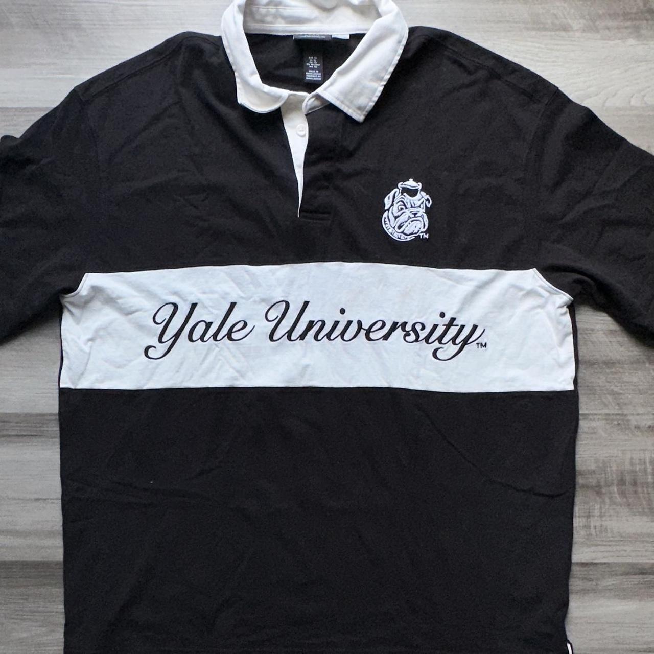 Large H&M Black Yale University Polo - Depop