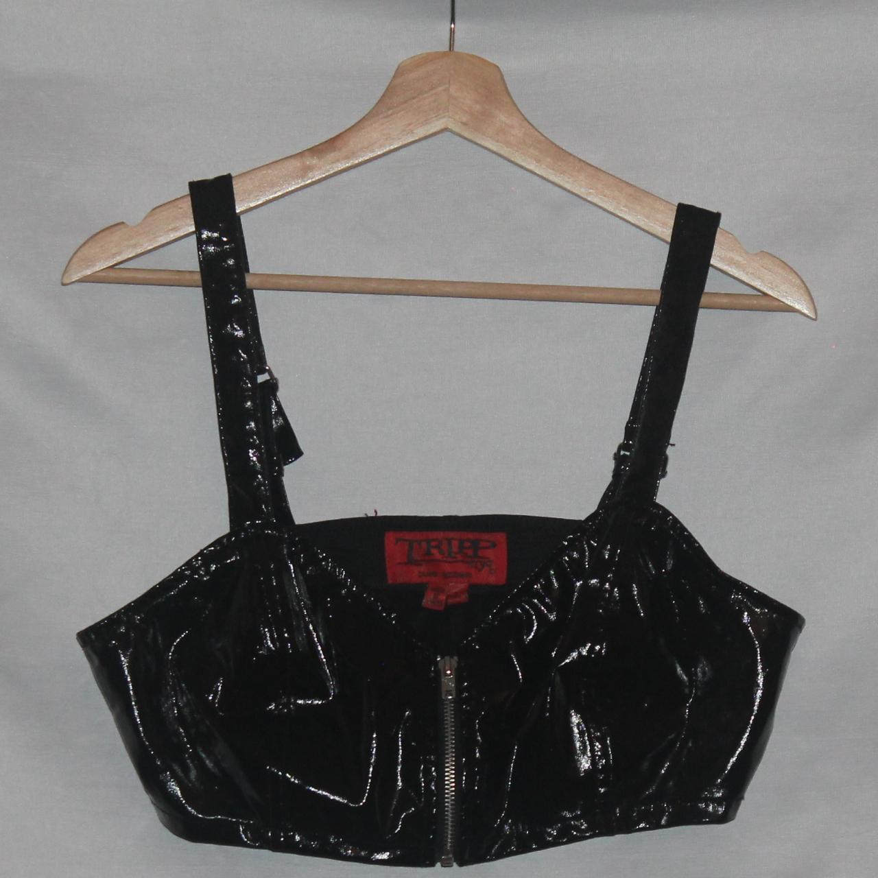 EXCELLENT CONDITION TRIPP NYC PVC Vinyl "crop top" /... - Depop