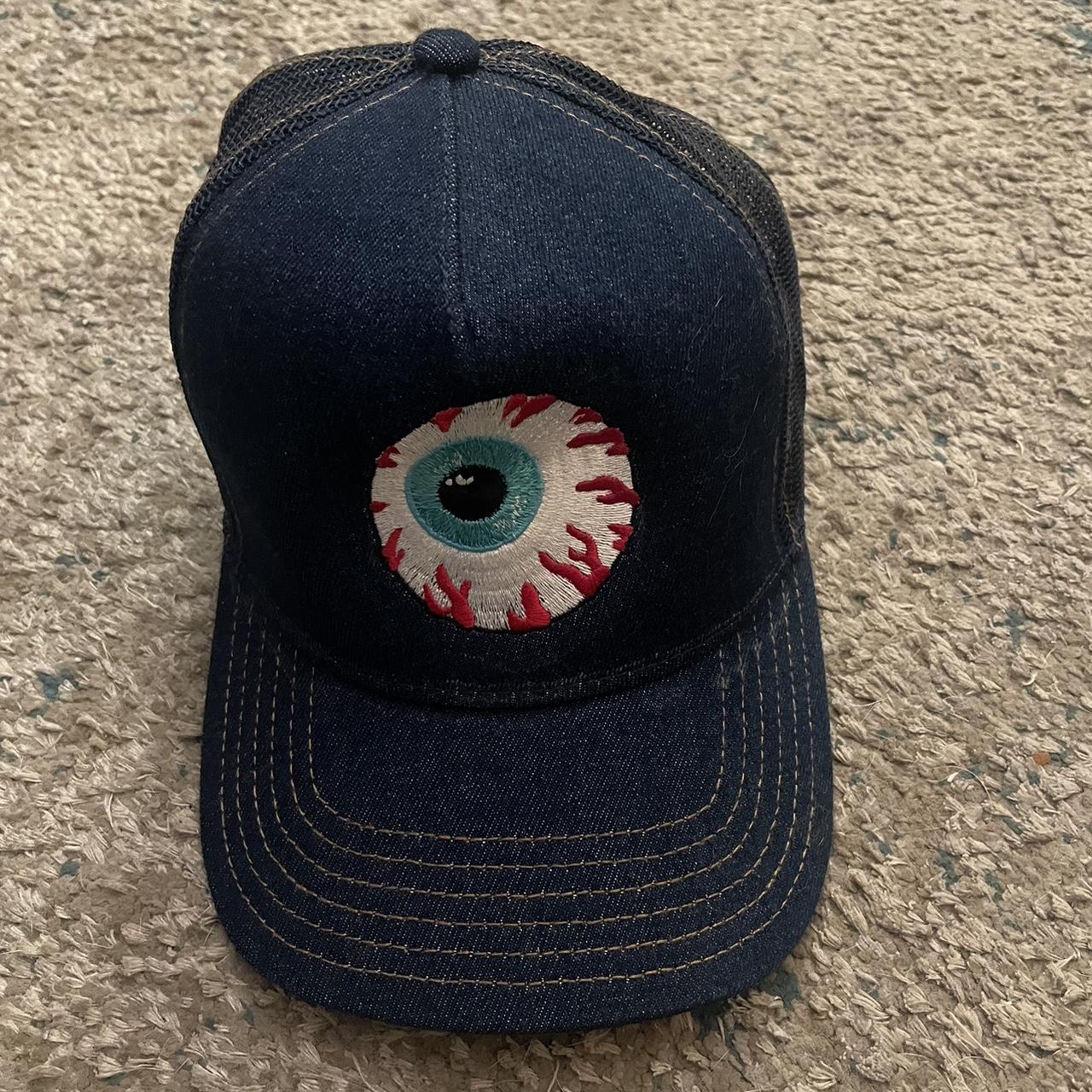 Mishka Denim Eyeball Trucker Hat Perfect condition... - Depop