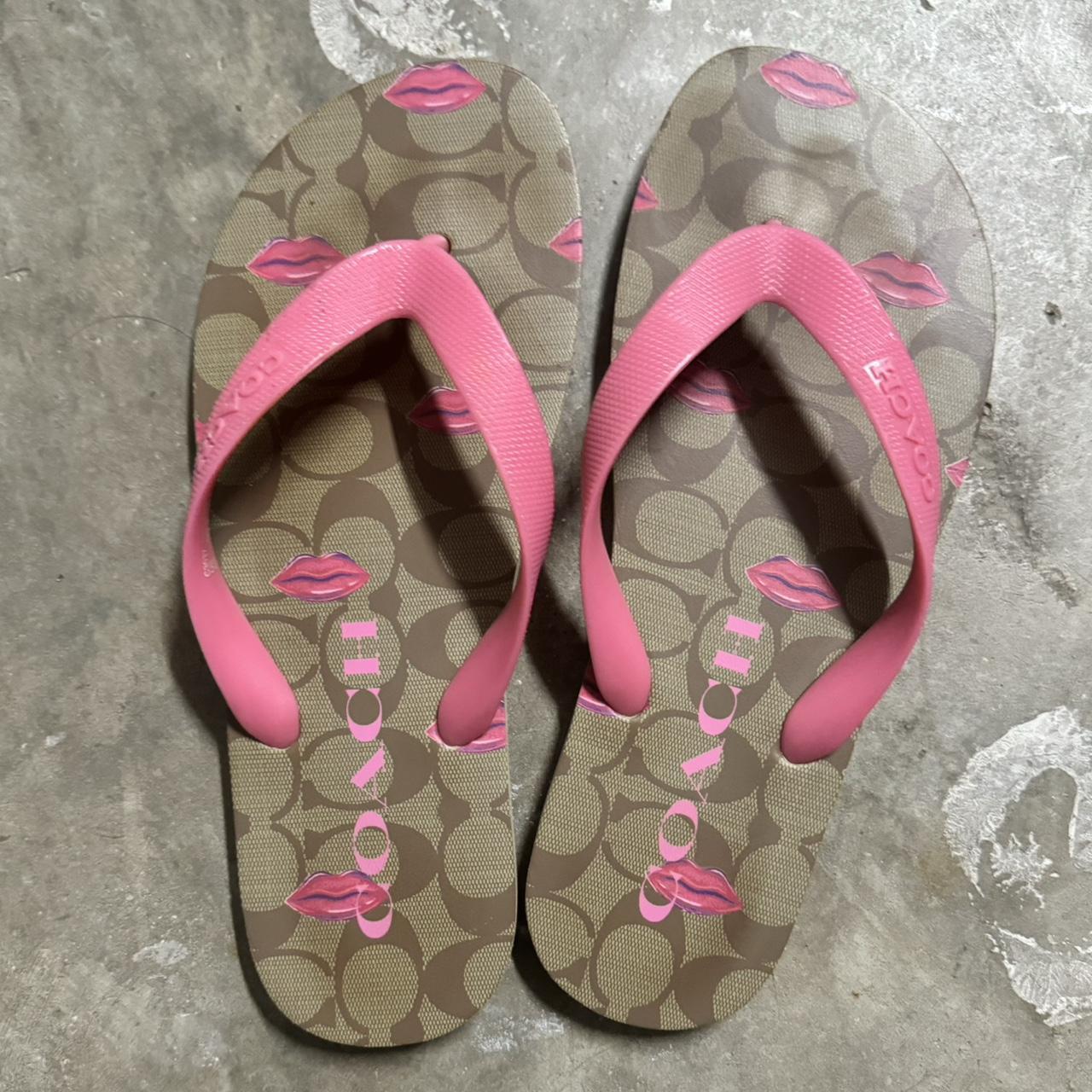 Coach women slides Size 6, perfect condition... - Depop