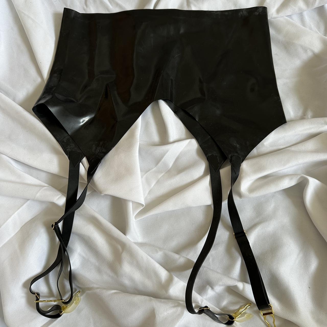Vex latex suspender belt size M #latex - Depop
