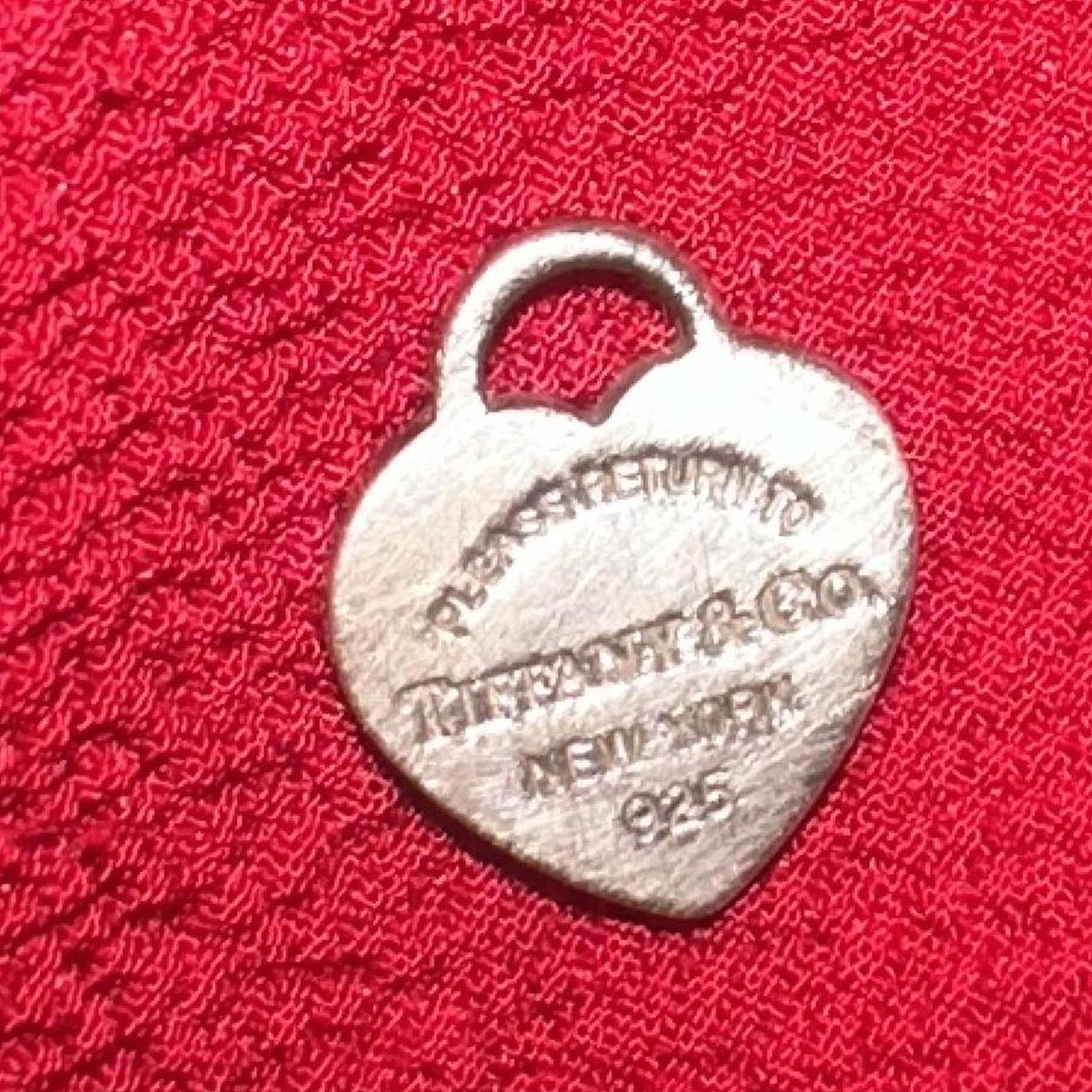 Tiffany & Co Genuine Silver 925 Heart charm Good... - Depop