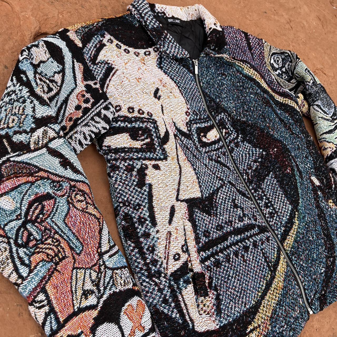 MF DOOM Tapestry Jacket • tagged XL • crazy all... - Depop