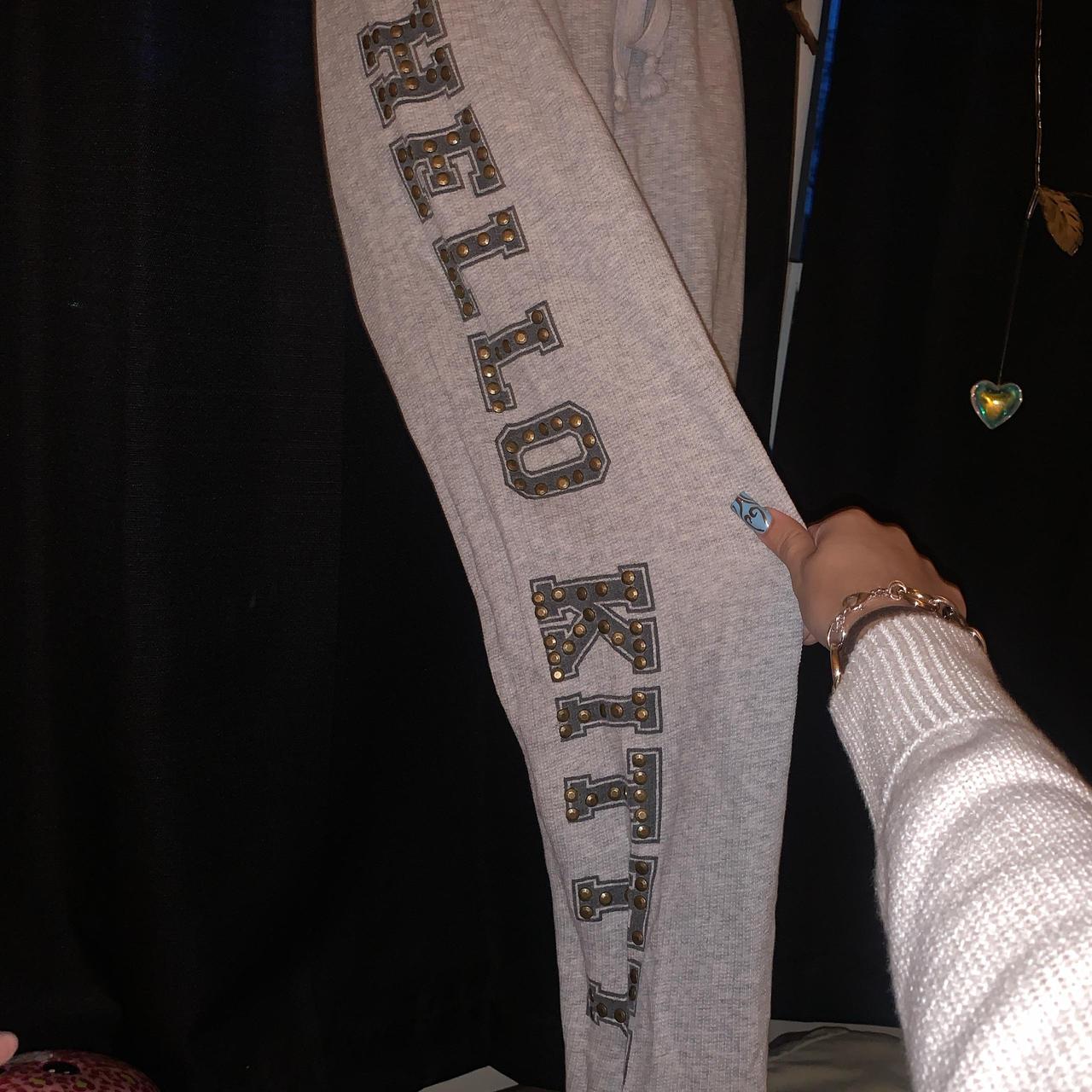Super cute grey hello kitty sweatpants!! 🤍 - Depop