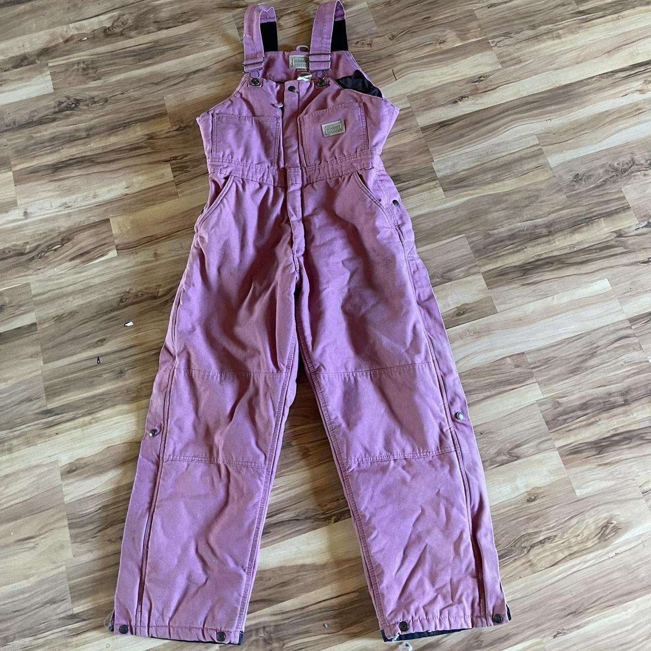 CE Schmidt Workwear Youth Girls Pink Overalls Snow... | Depop