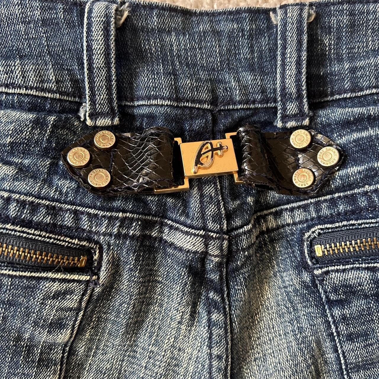 Akademiks Jeanius Bootcut Jeans Size 32 Snap Pockets... - Depop