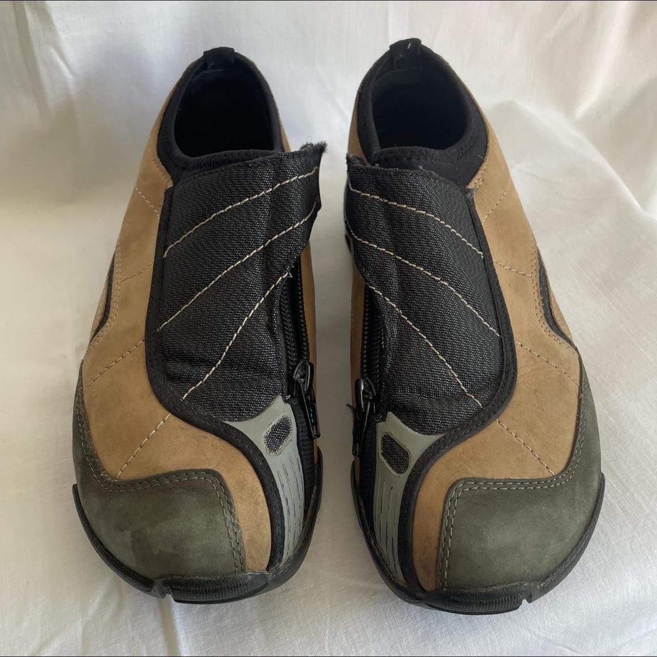 y2k utility 2000s ecco receptor shoes size: cant... - Depop