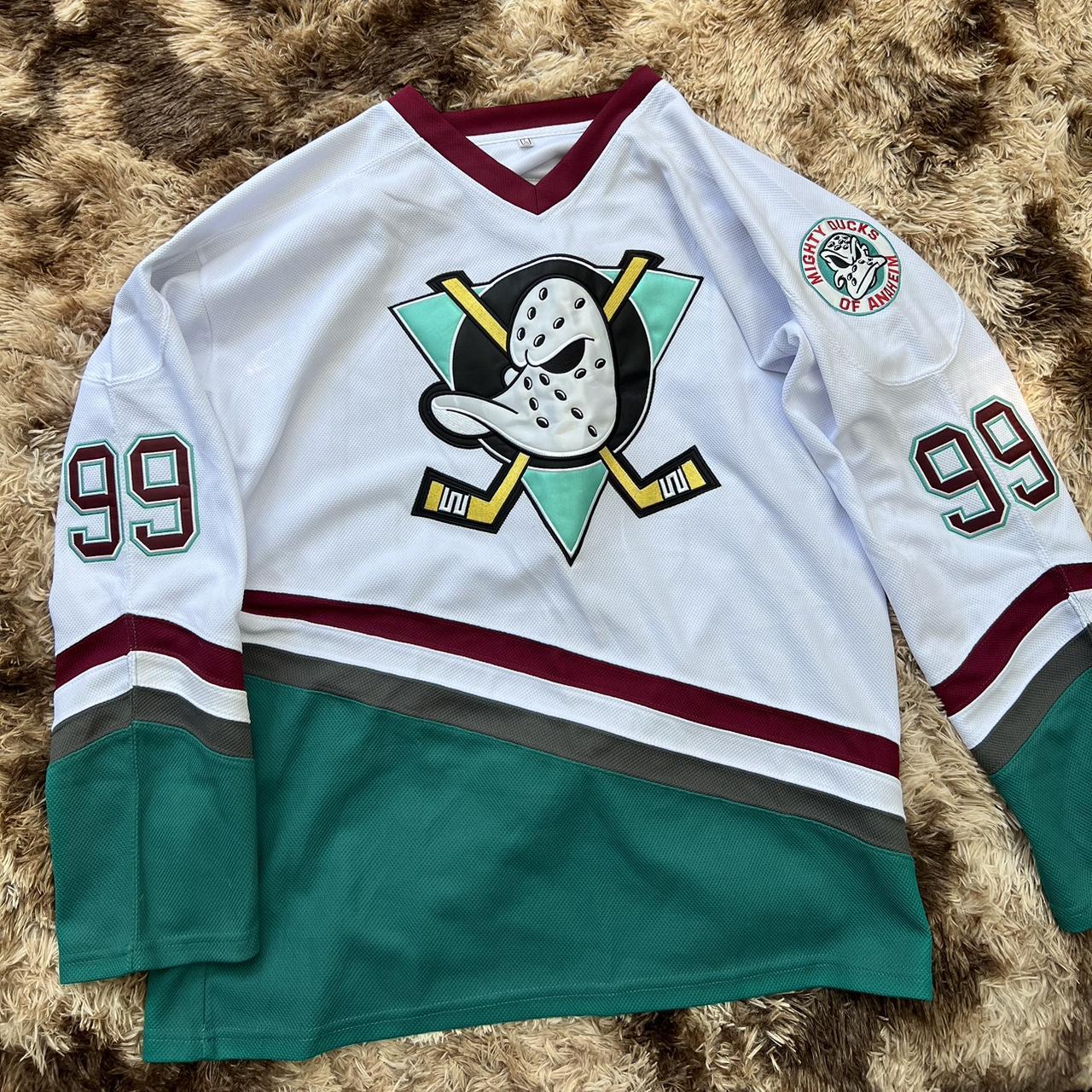NHL mighty ducks jersey Size: L Condition: Like new... - Depop