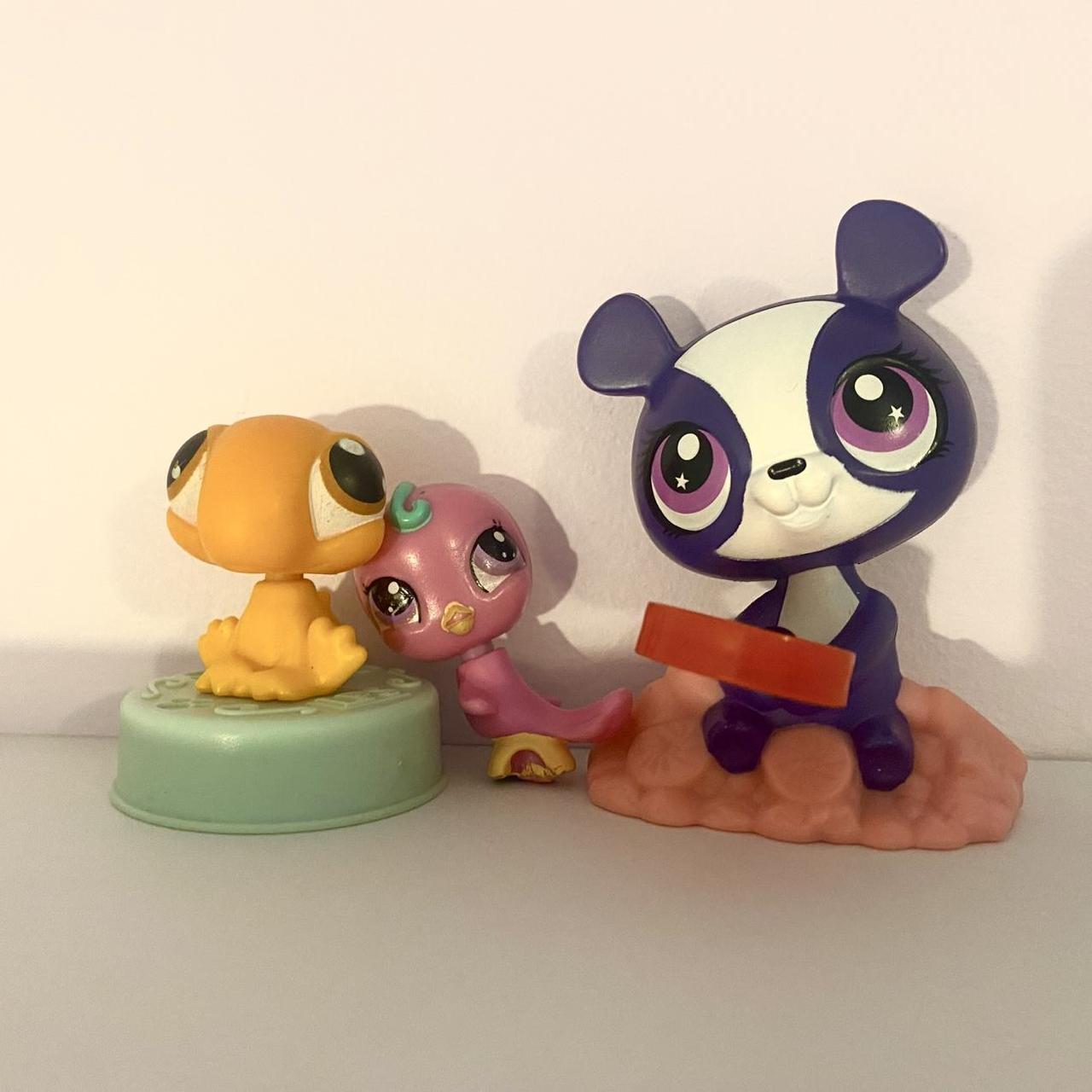 Lps 3 old McDonald’s pets One purple panda and one... | Depop