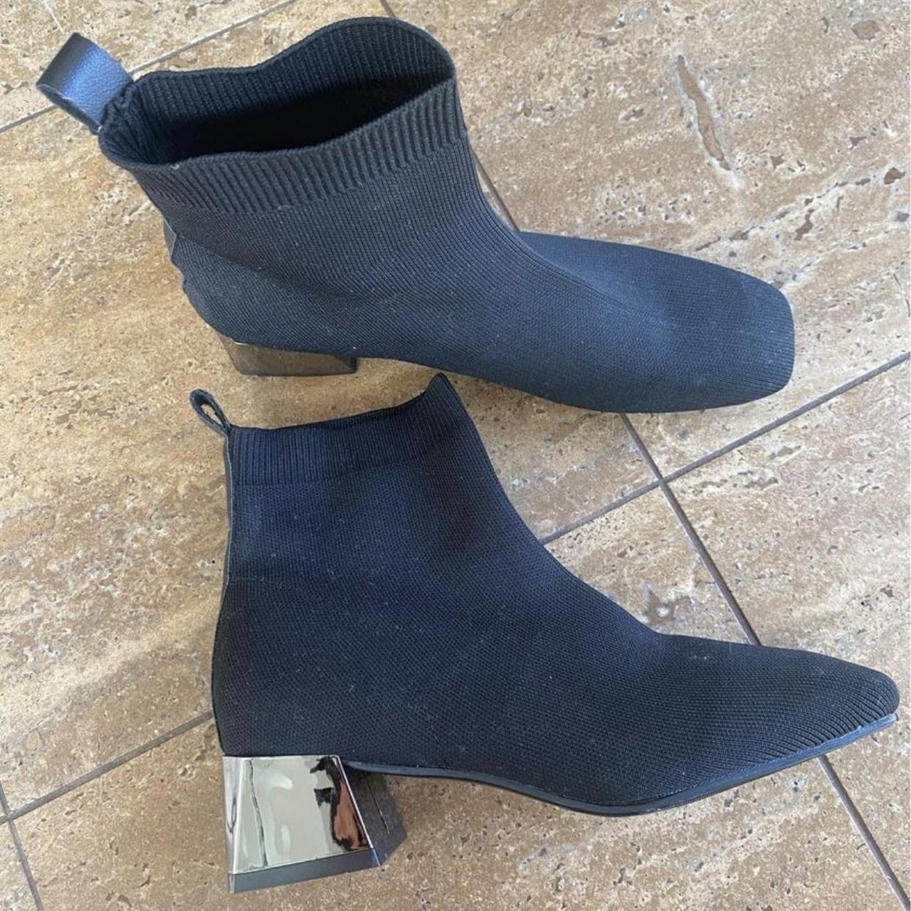 Knit boots Knit low ankle boots. Size:... - Depop